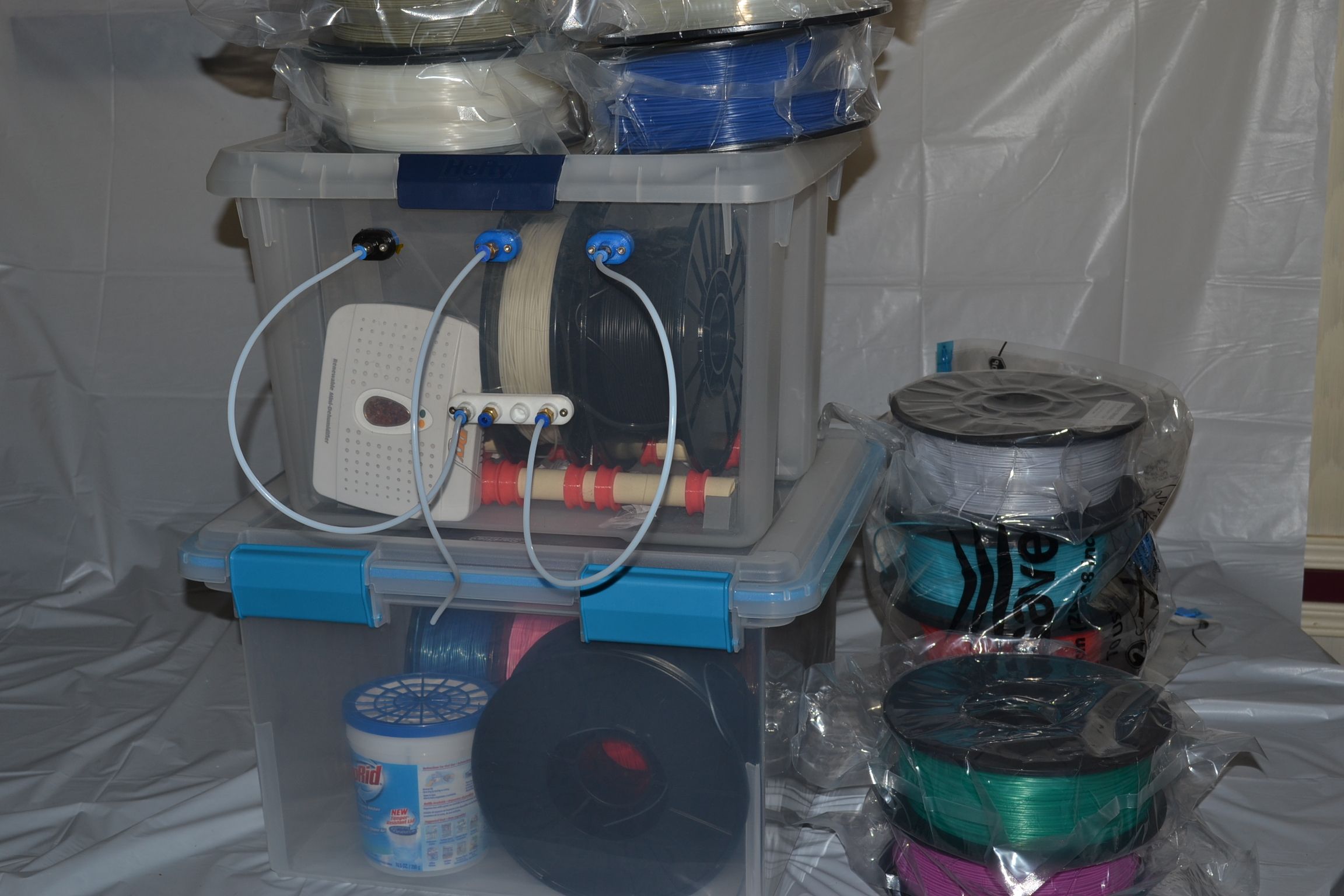 3d Printer Filament Storage 4 Steps Instructables