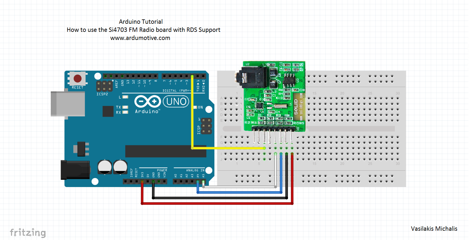 How to Use the Si4703 FM Radio Board With RDS - Arduino Tutorial : 5 Steps (with Pictures ...
