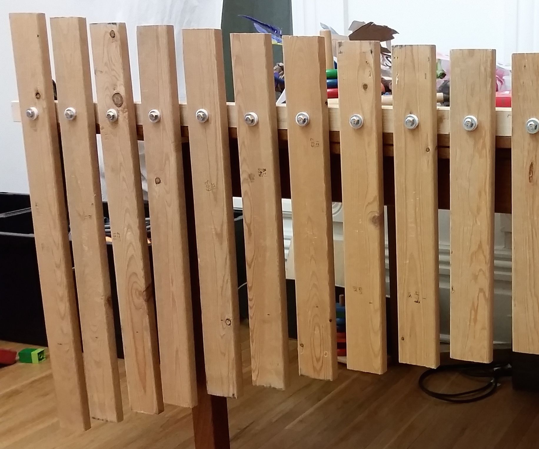 Giant Xylophone Made From Bed Slats : 8 Steps (with Pictures ...