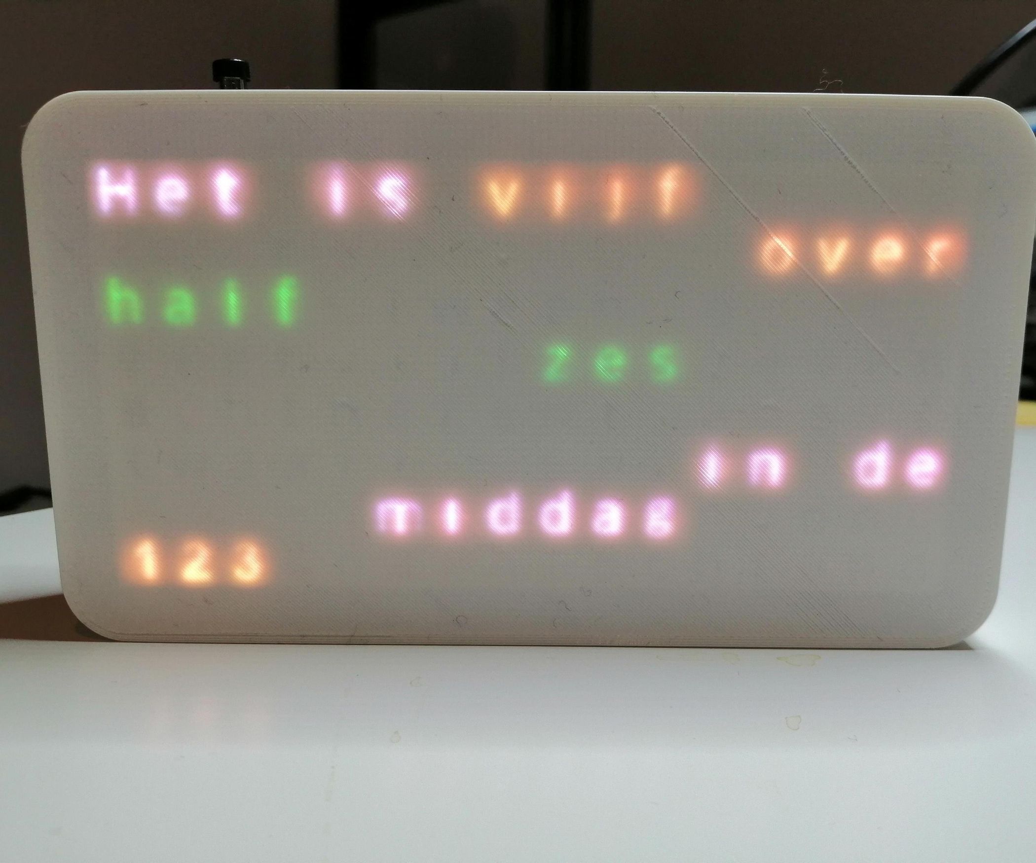 Dutch (Talking) Word Clock Arduino : 3 Steps (with Pictures ...
