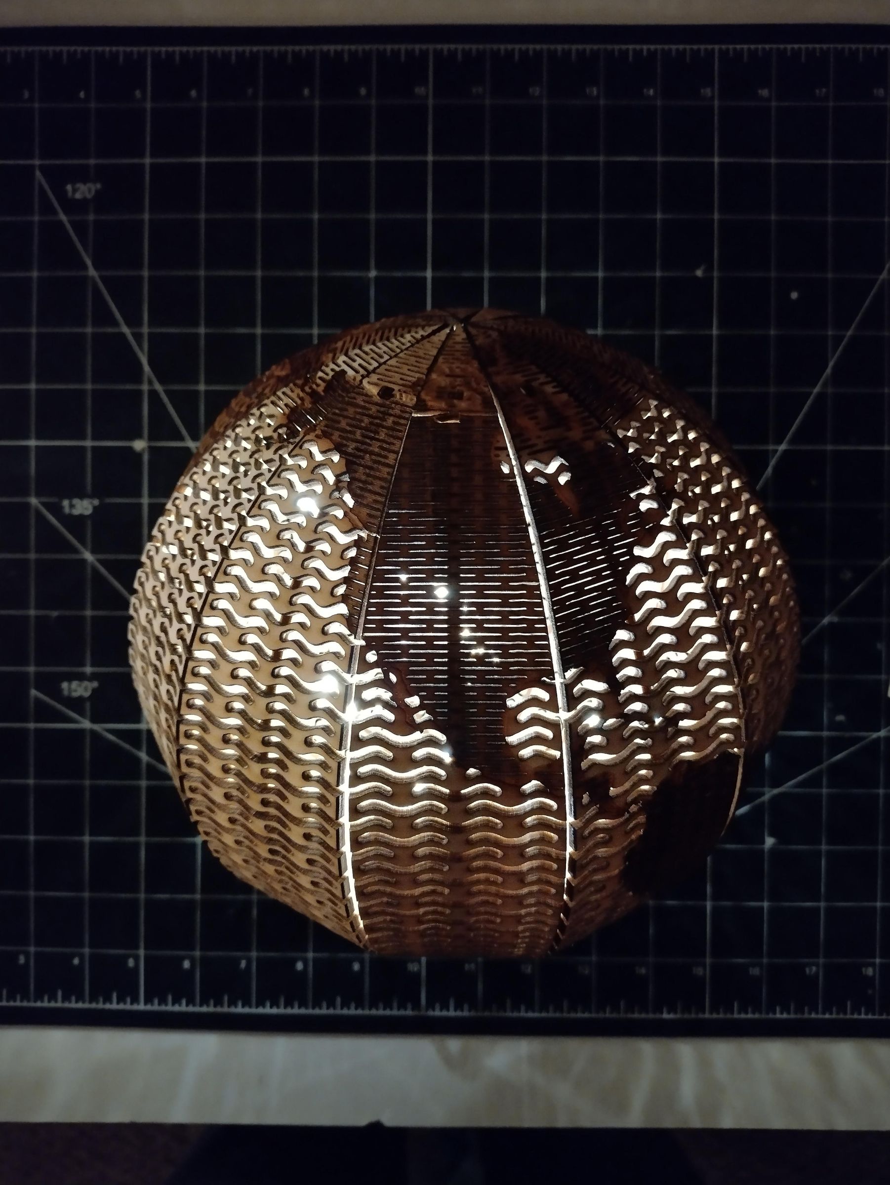 Laser Cut Living Hinge Globe Light : 12 Steps (with Pictures ...