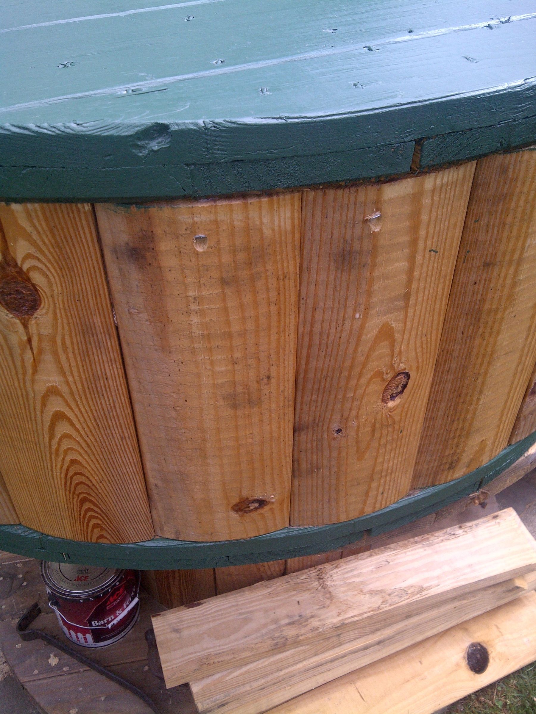 Cable Spool Bench, With Storage : 5 Steps (with Pictures) - Instructables