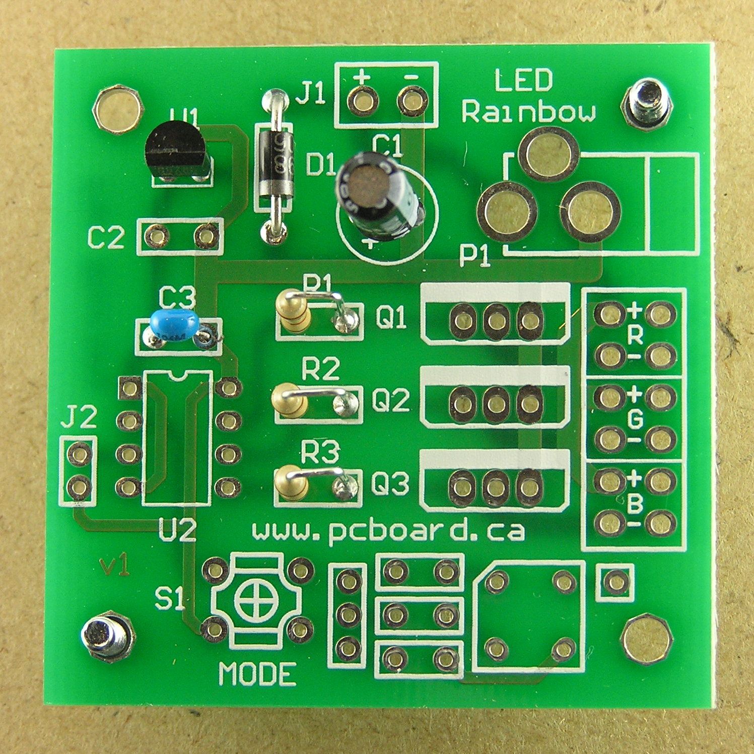 LED Rainbow - RGB LED PWM Controller Construction - Easy to Build : 15 ...