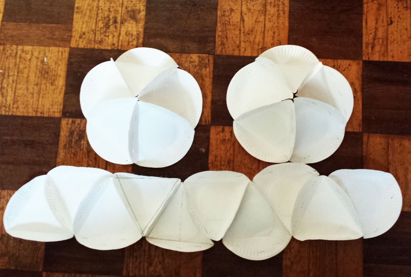 Powerful Triangles and Spheres: Paper Plate Buckyballs - 1st Grade ...