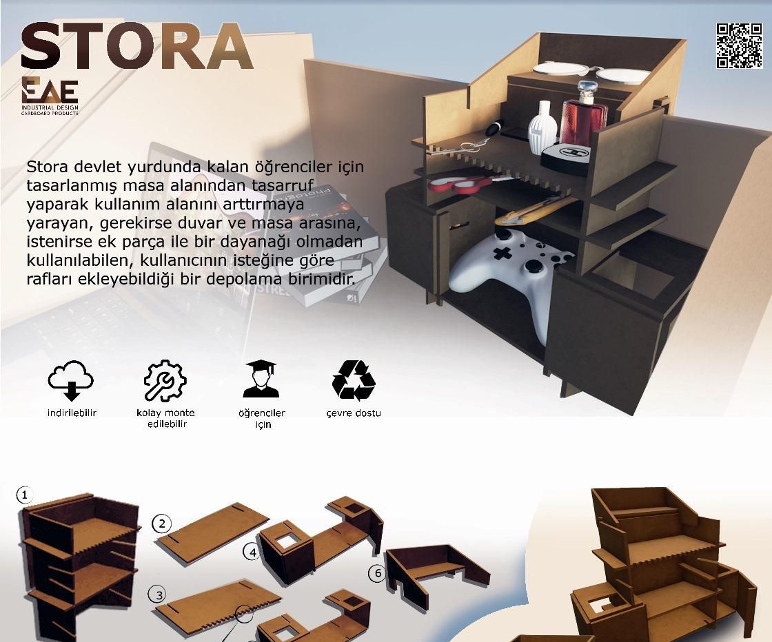 Stora, a Cardboard Hangable Storing Unit for Dorm Rooms. : 3 Steps ...