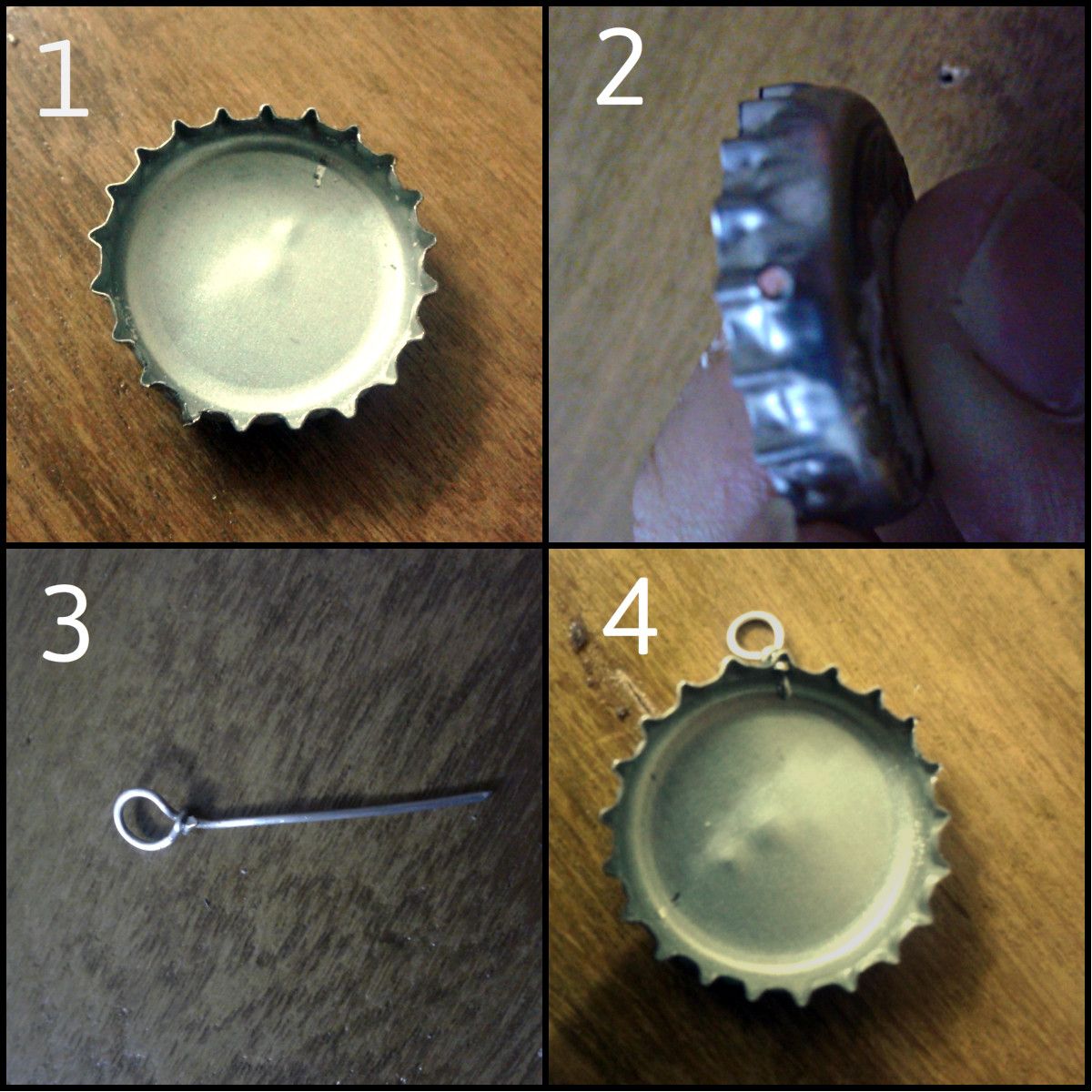 Super Easy Beer Bottle Cap Stone Chip Pendant : 3 Steps (with Pictures ...