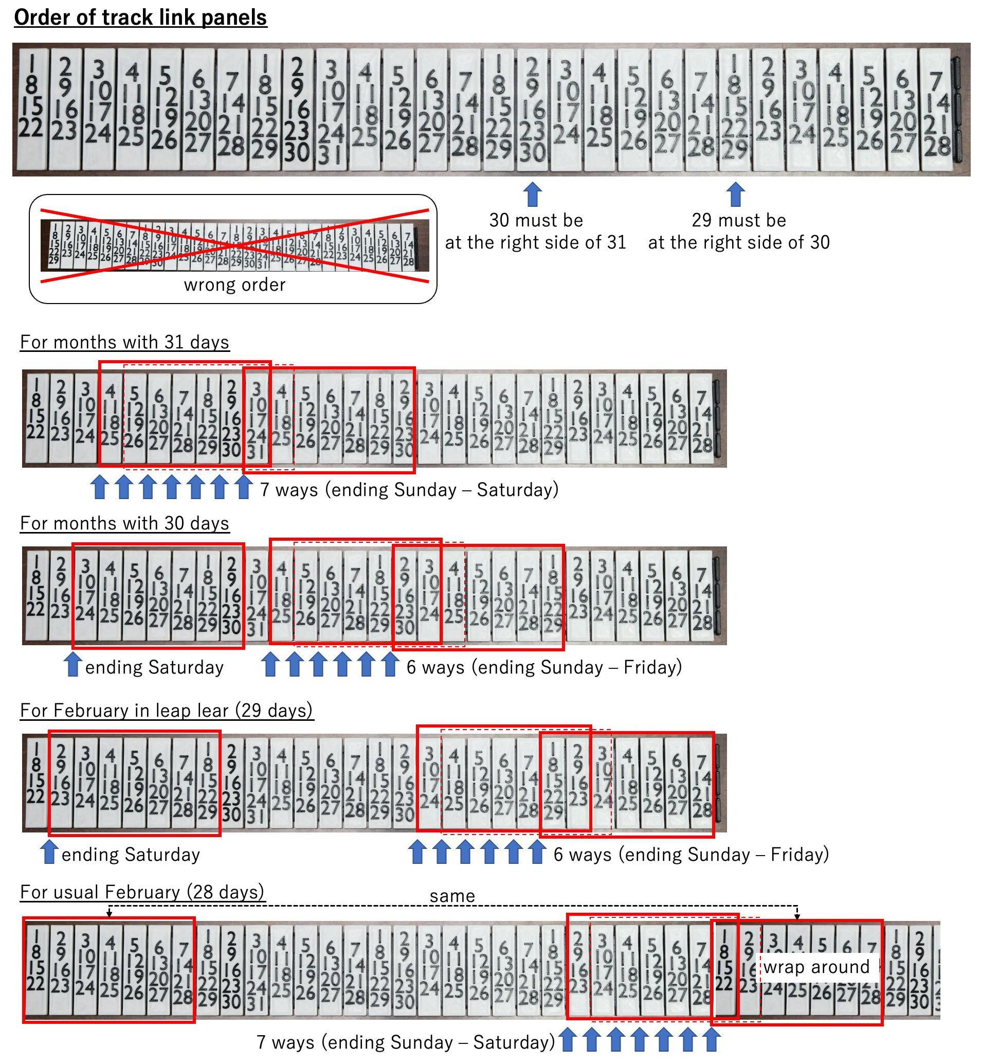 Track Link Calendar : 7 Steps (with Pictures) - Instructables