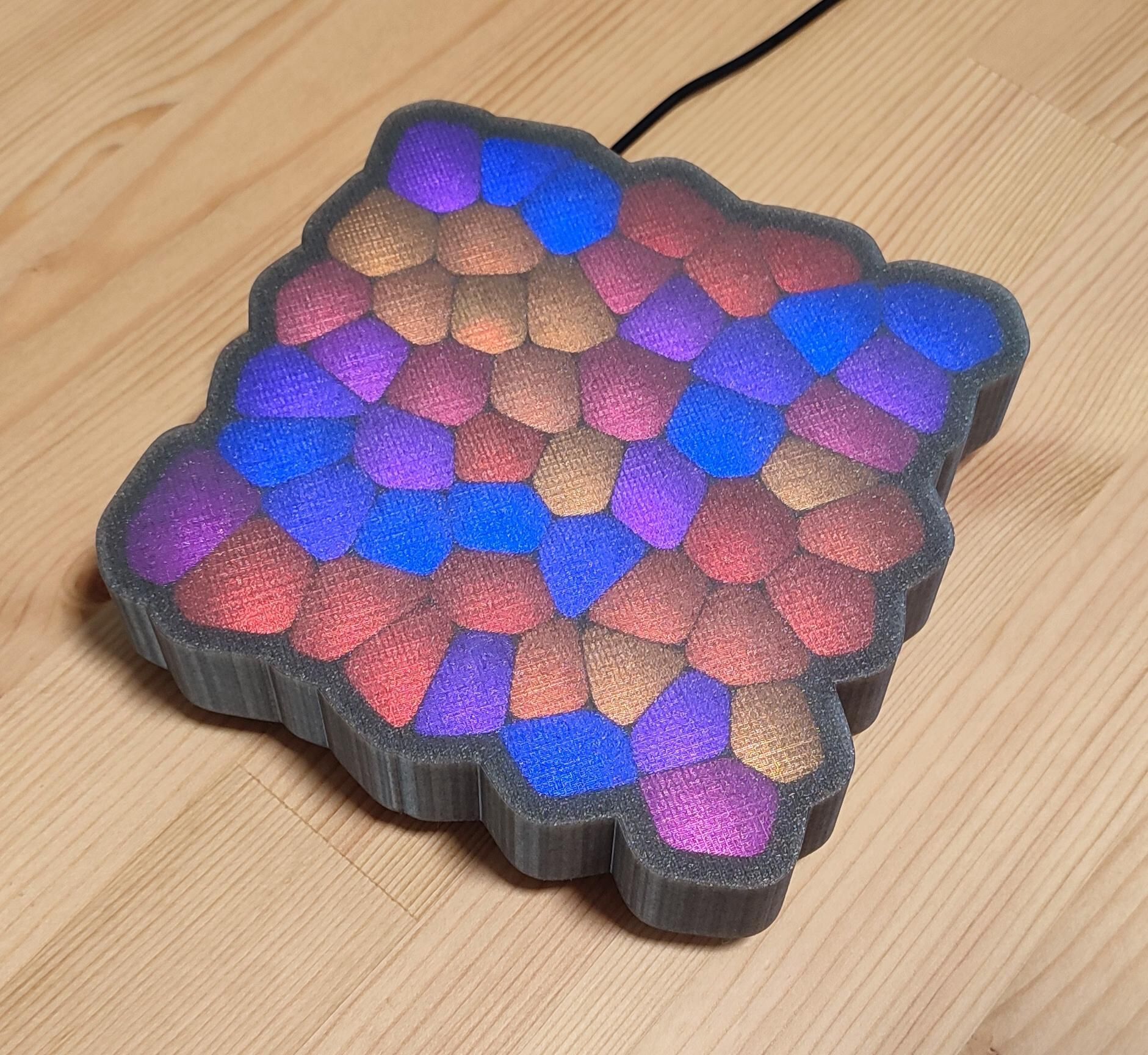 Light Geometry: Building a Voronoi LED Uplight Decorative Lamp : 3 ...