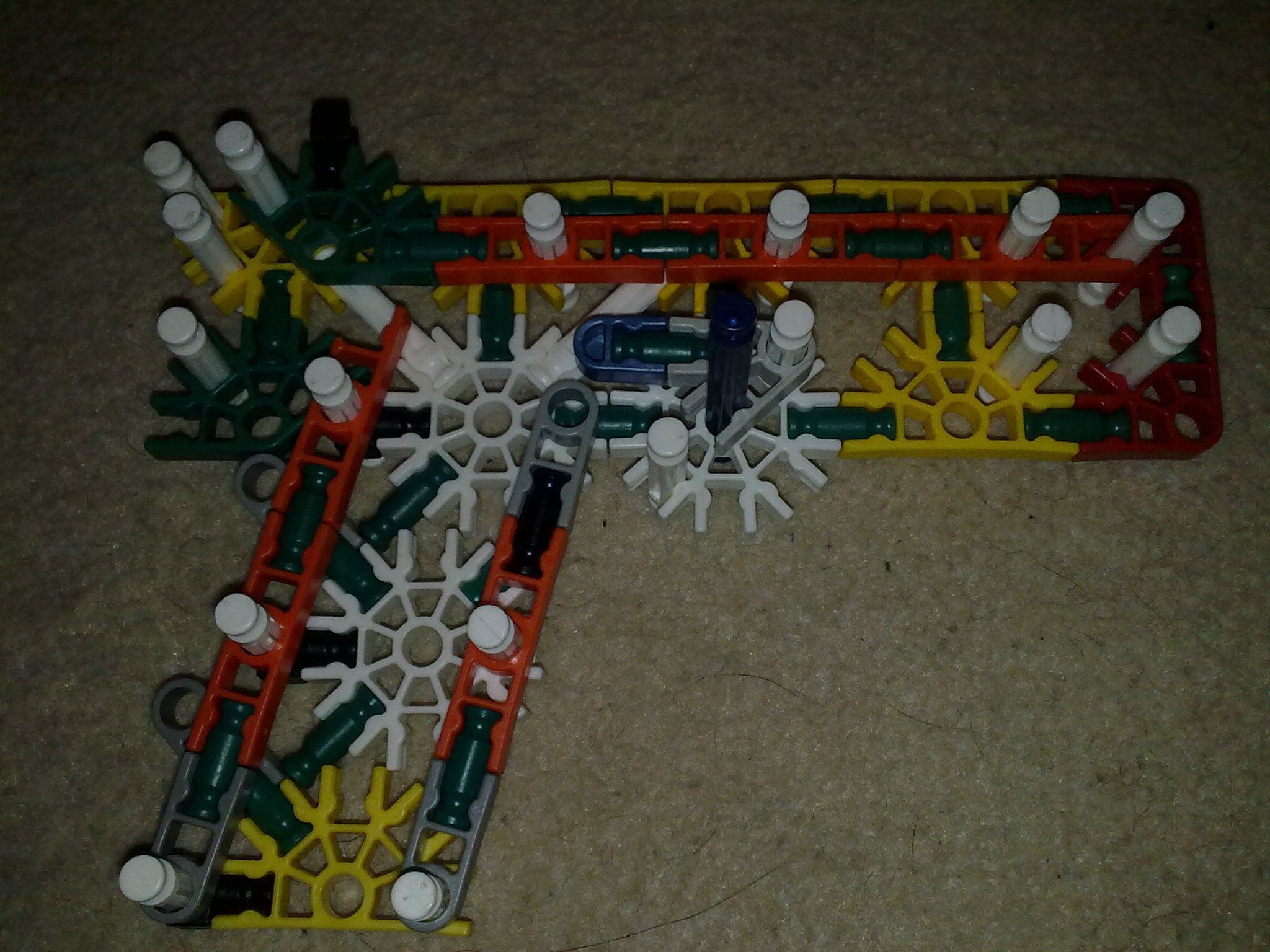 Simple Knex Gun With Mag & True Trigger : 4 Steps - Instructables