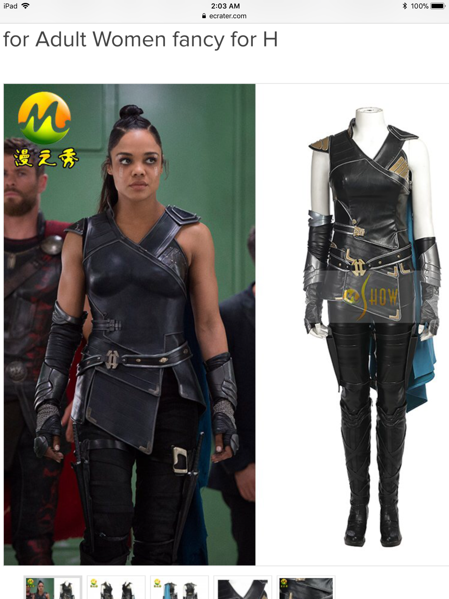 Marvel Valkyrie Costume