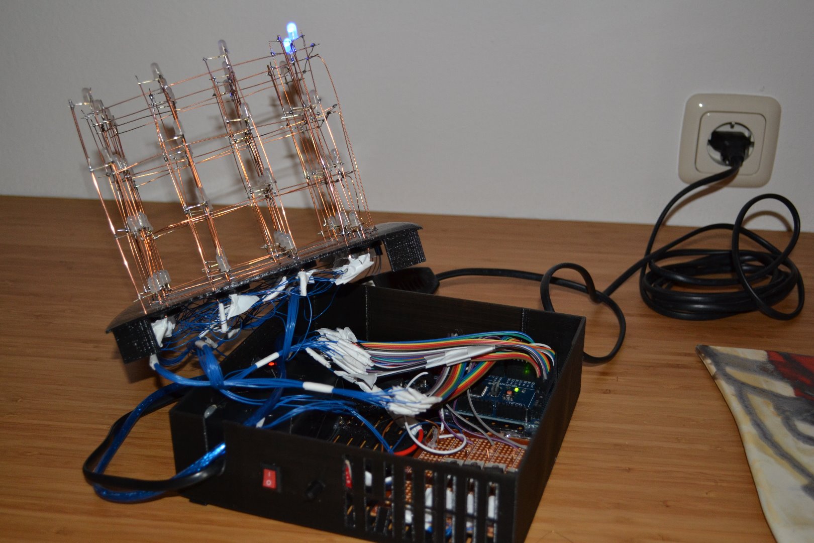 LED Cube With 3D Printed Base : 3 Steps - Instructables