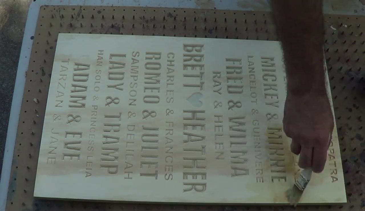 CNC Wedding Names Sign : 10 Steps (with Pictures) - Instructables