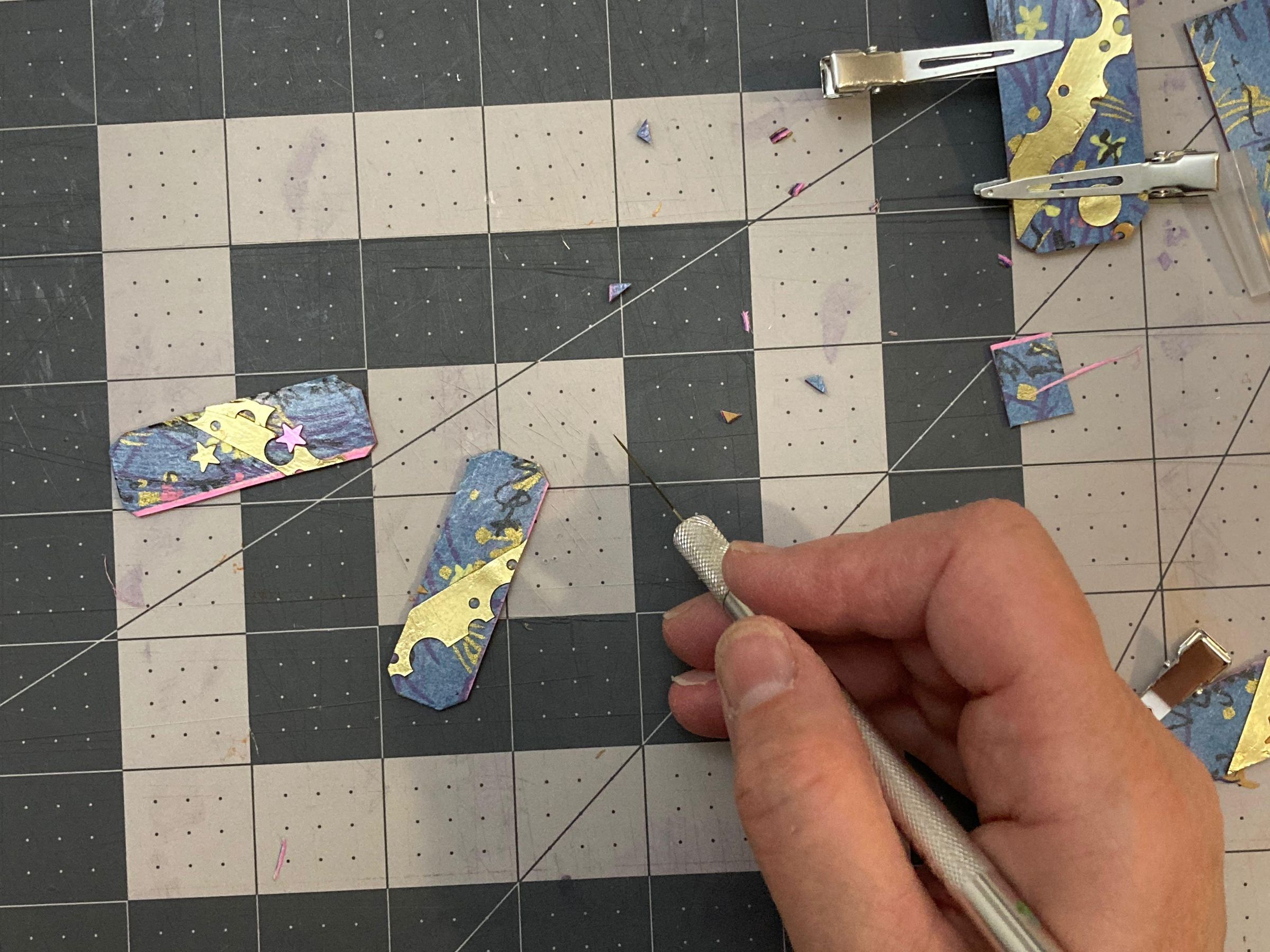 Laminated Paper Barrettes and Hair Clips : 12 Steps (with Pictures ...