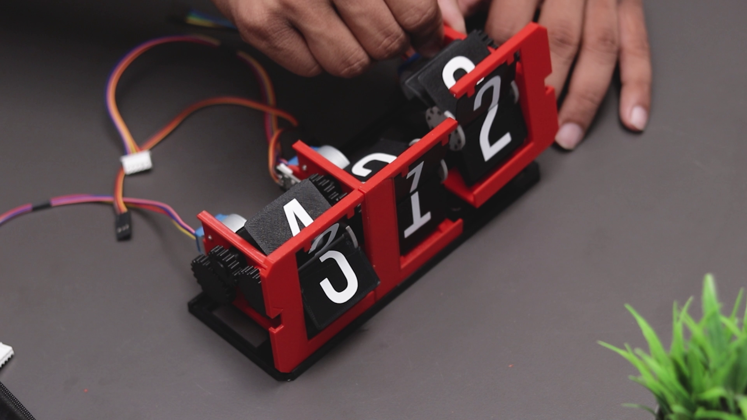 Making a Split Flat Display Clock - 3D Printed | Arduino : 16 Steps ...