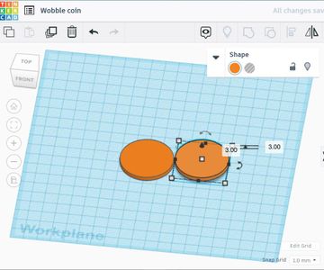 Wobble Coin Using Tinkercad for 3D Printing : 10 Steps (with Pictures ...