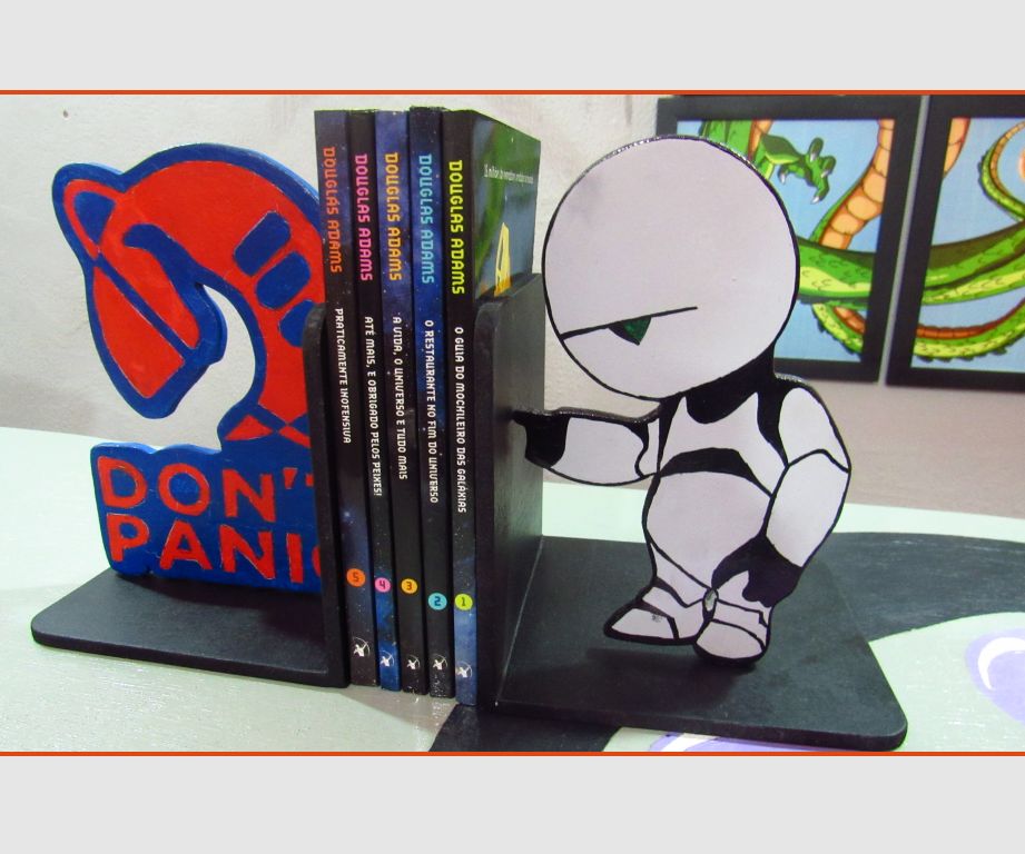 Coll Bookends the Hitchhiker's Guide to the Galaxy : 9 Steps ...