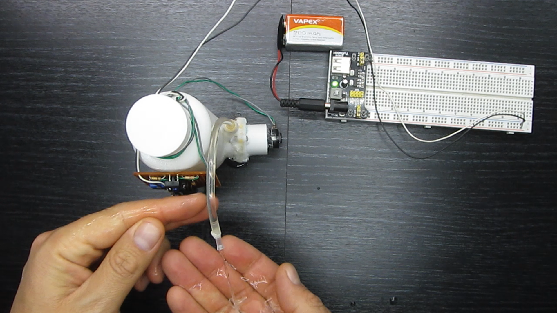 Automatic Alcohol Dispenser for Hands Without Arduino or ...