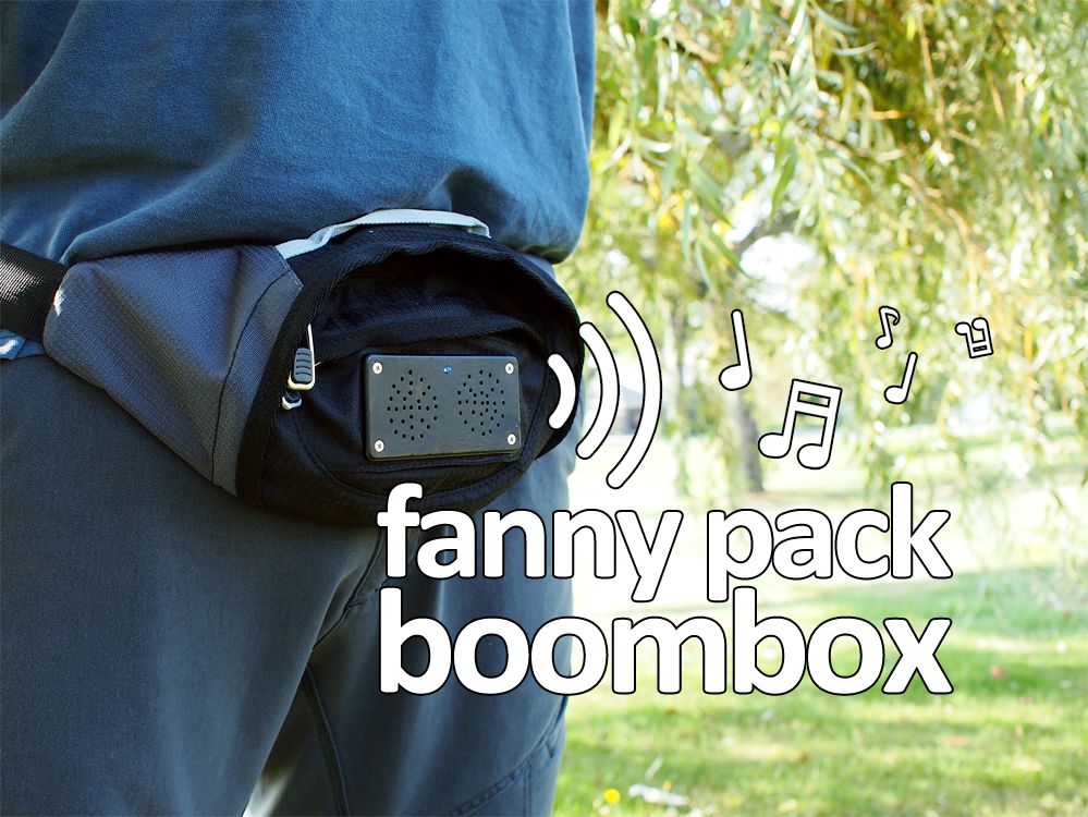 Fanny Pack Boombox : 7 Steps (with Pictures) - Instructables