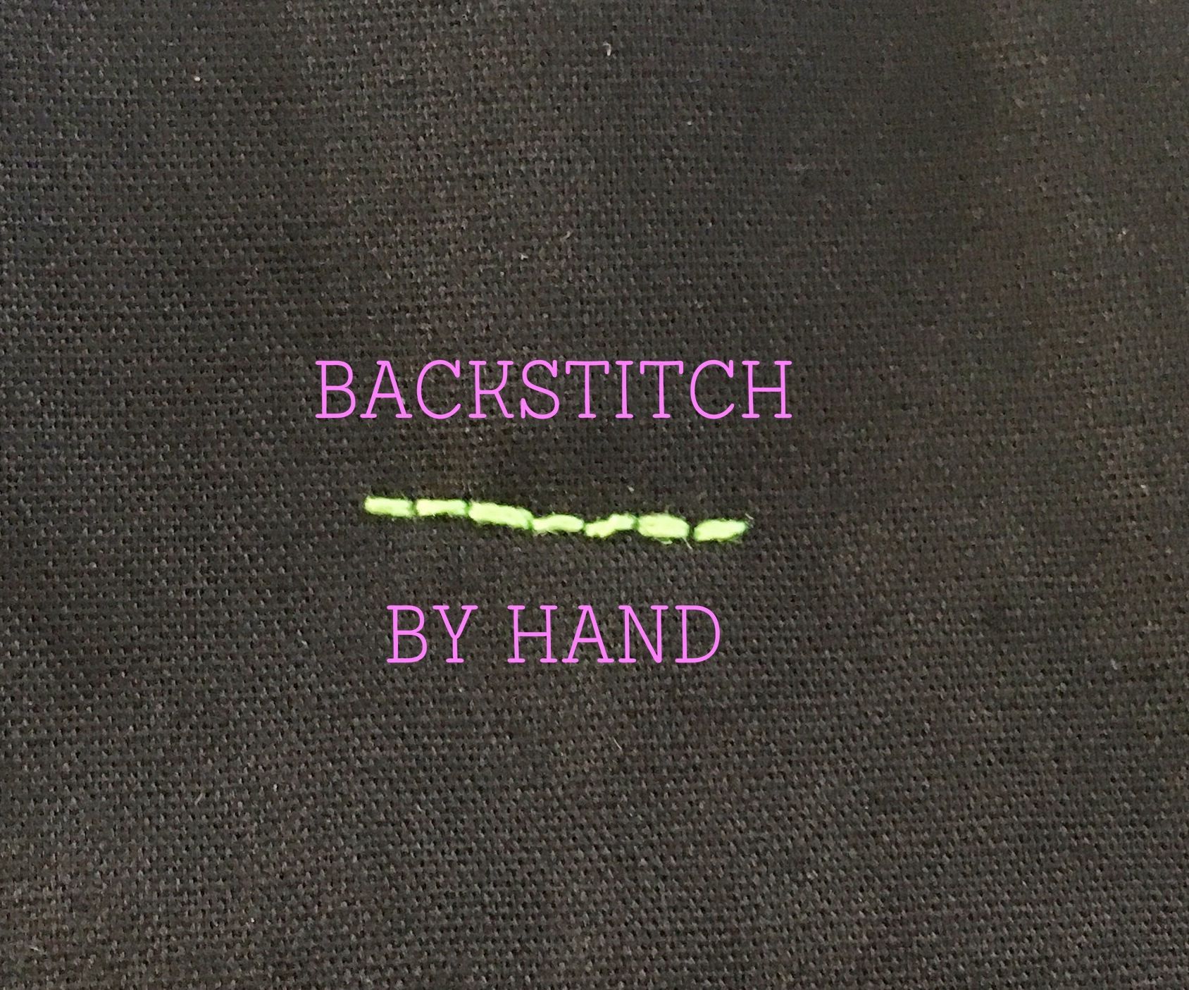 Backstitch by Hand : 6 Steps - Instructables