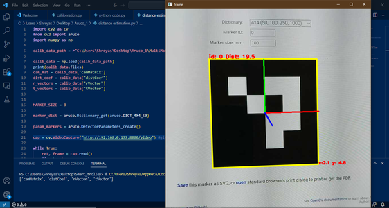 Distance Estimation Using Opencv And Aruco Marker 6 Steps Instructables
