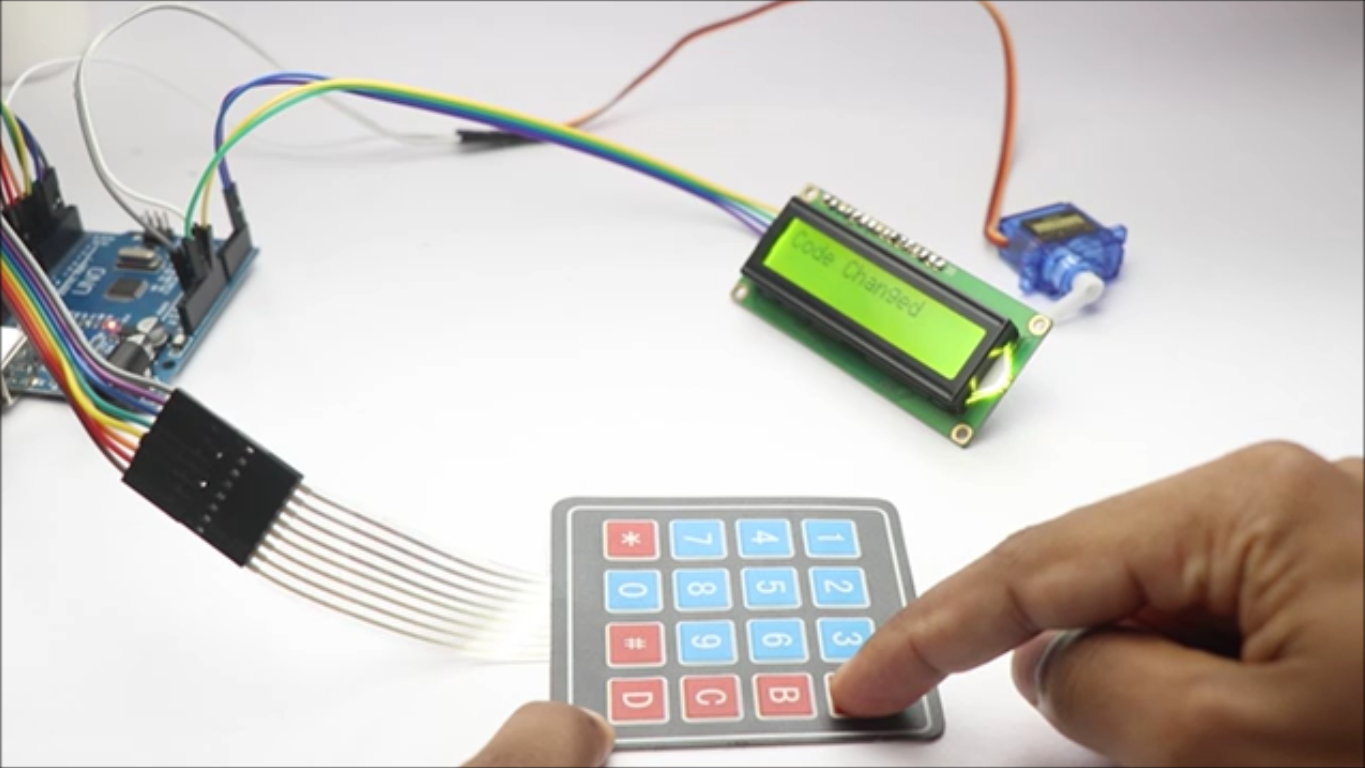 Arduino Password Gate Lock System in a Simple Way : 5 Steps (with ...