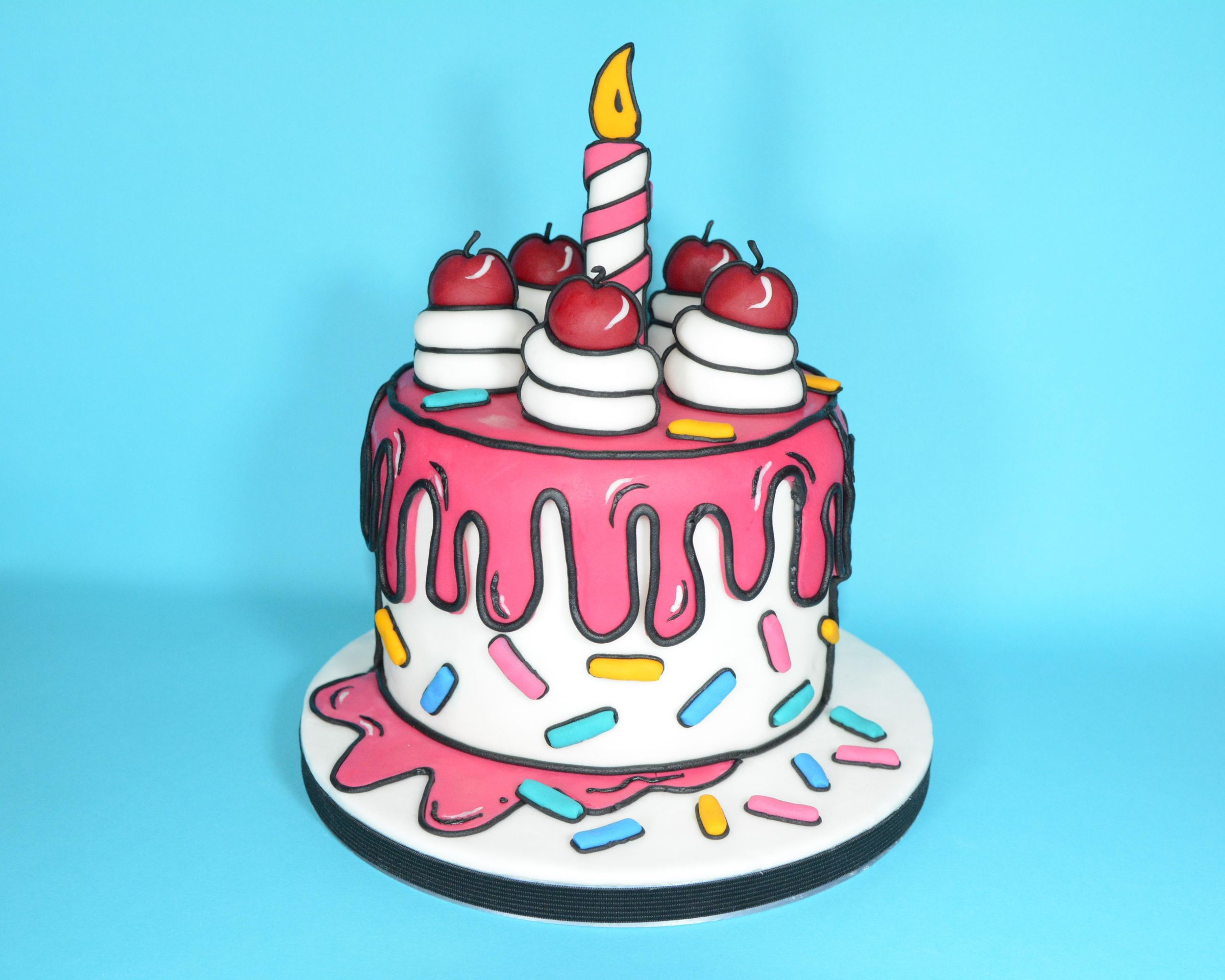 Cartoon-Style Birthday Cake : 12 Steps (with Pictures) - Instructables