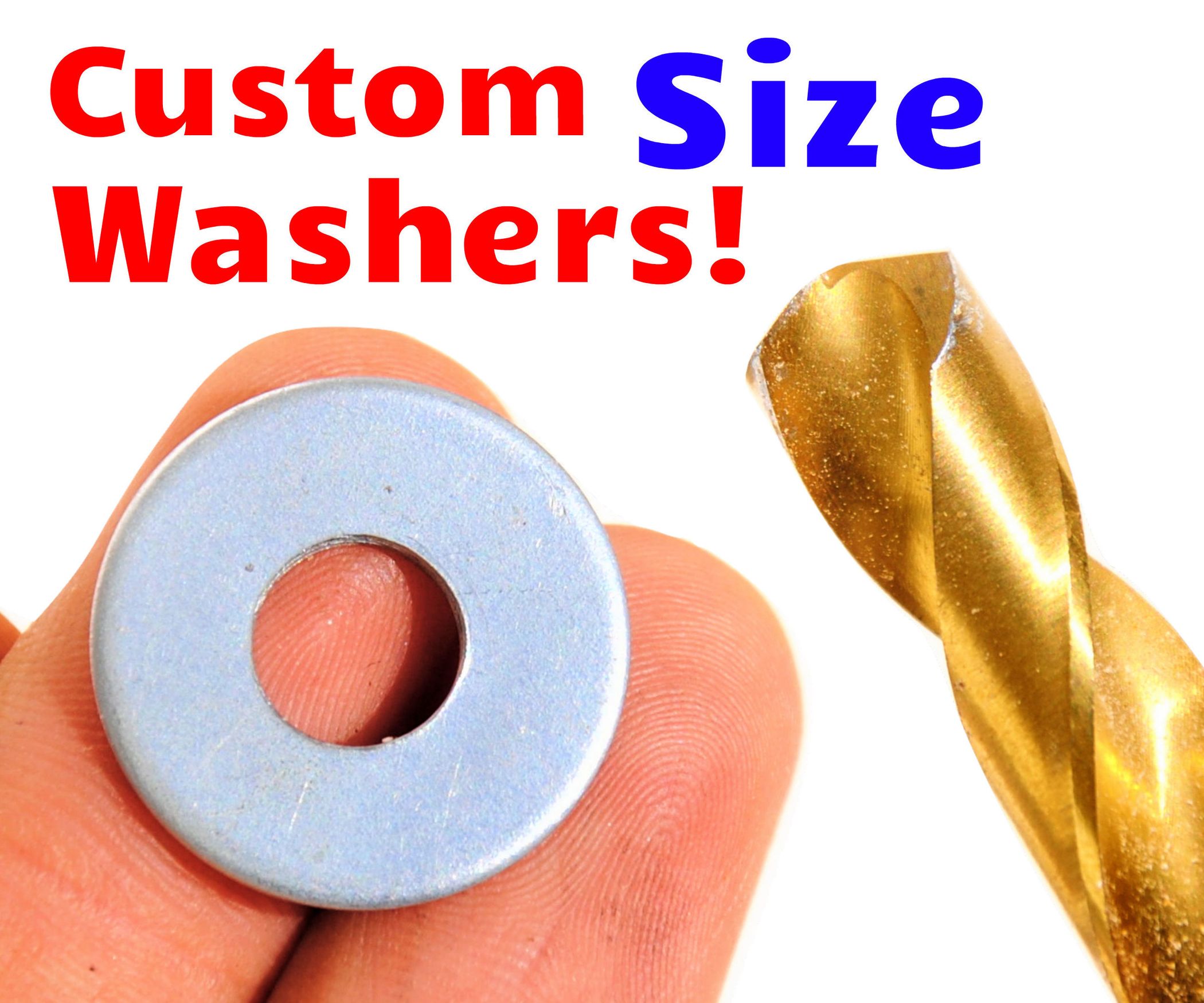 How to Enlarge a Washer (No Drill Press Needed!) : 5 Steps (with ...