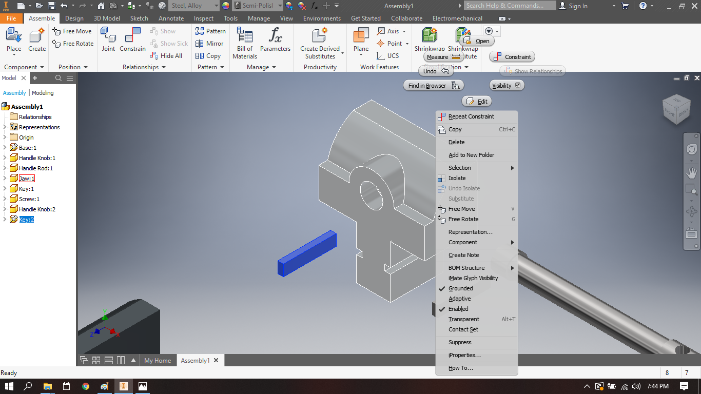 Inventor Assembly, Exploded Assembly, and Materials List : 31 Steps ...