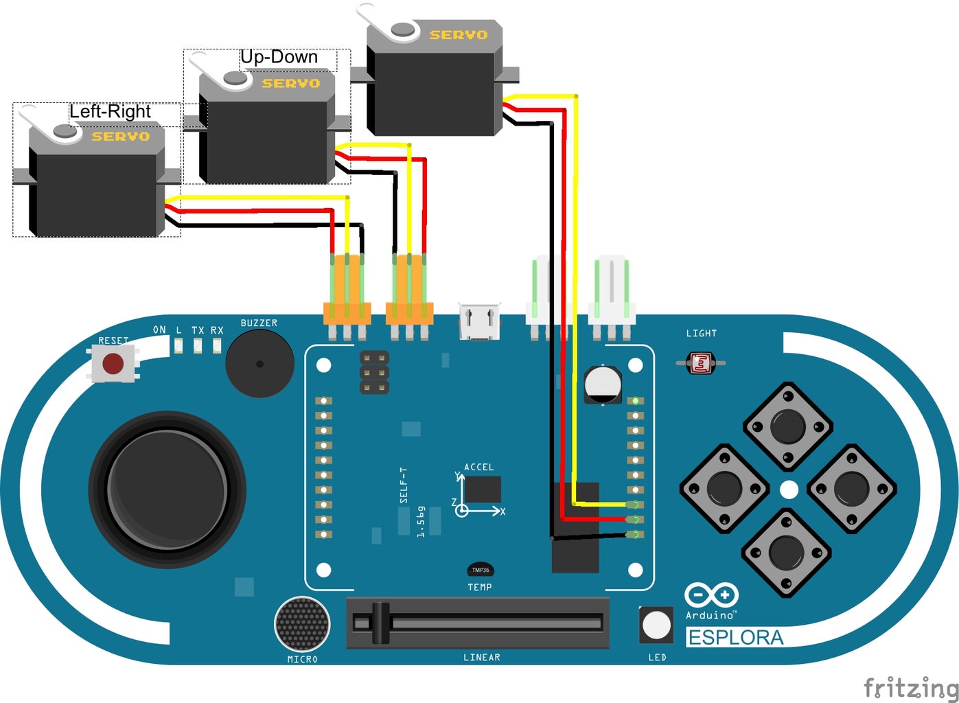Smart Selfie With Arduino Esplora 4 Steps Instructables
