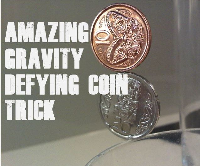 AMAZING GRAVITY DEFYING COIN TRICK! : 5 Steps (with Pictures ...