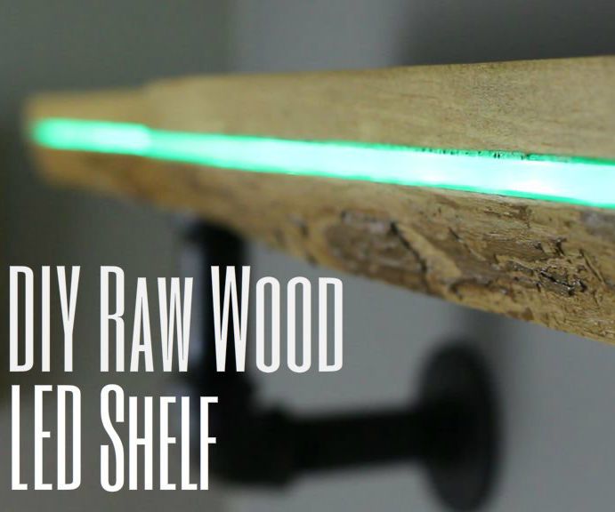 DIY Color Changing Raw Wood LED Shelf : 10 Steps (with Pictures ...