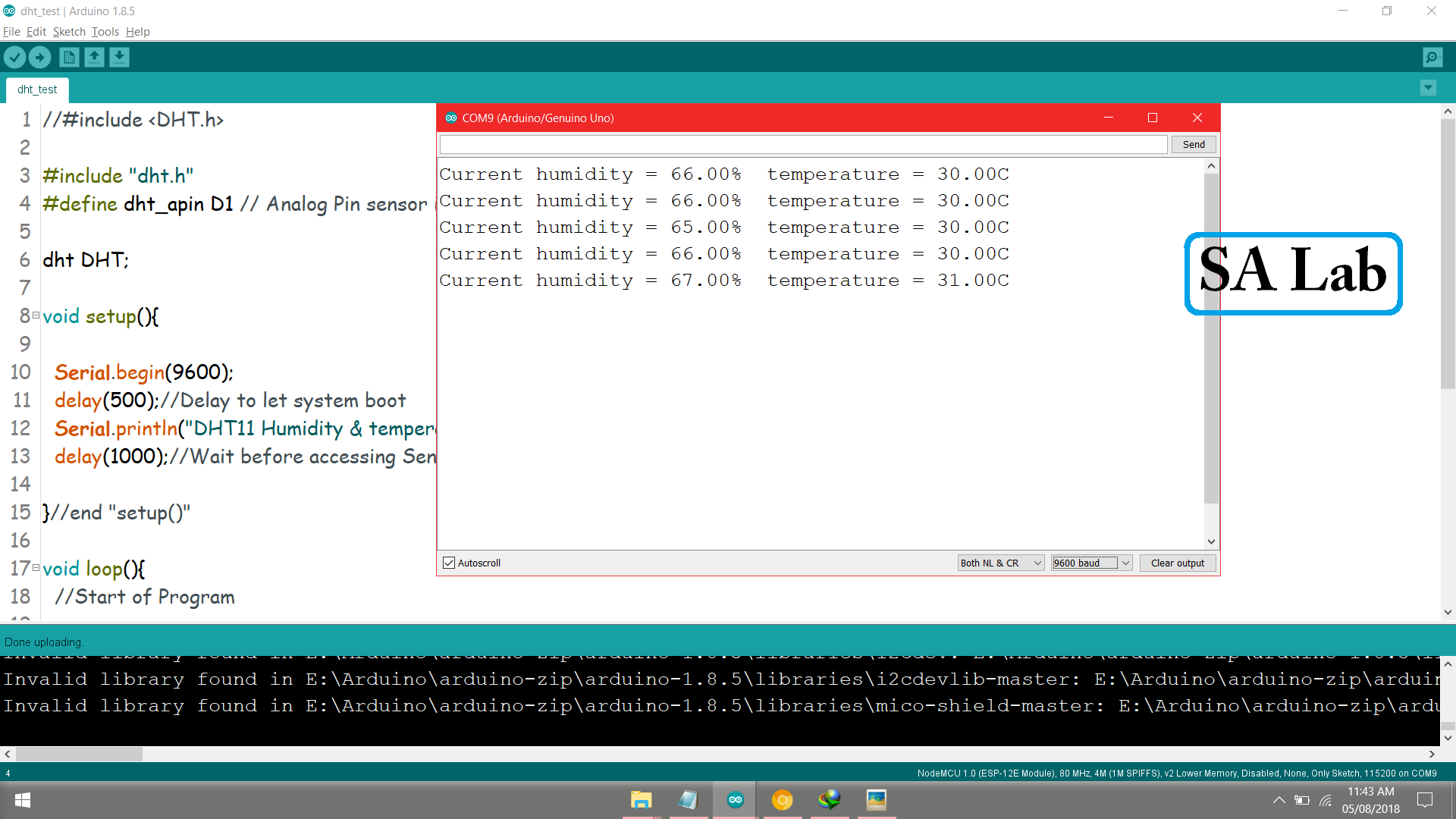 Interface DHT11 Using Arduino : 4 Steps - Instructables