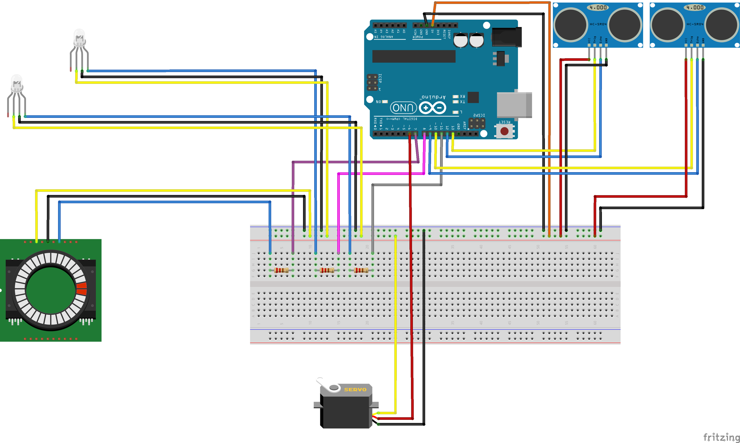 Lock Using Sonars and LED Strips on Arduino : 4 Steps (with Pictures) - Instructables