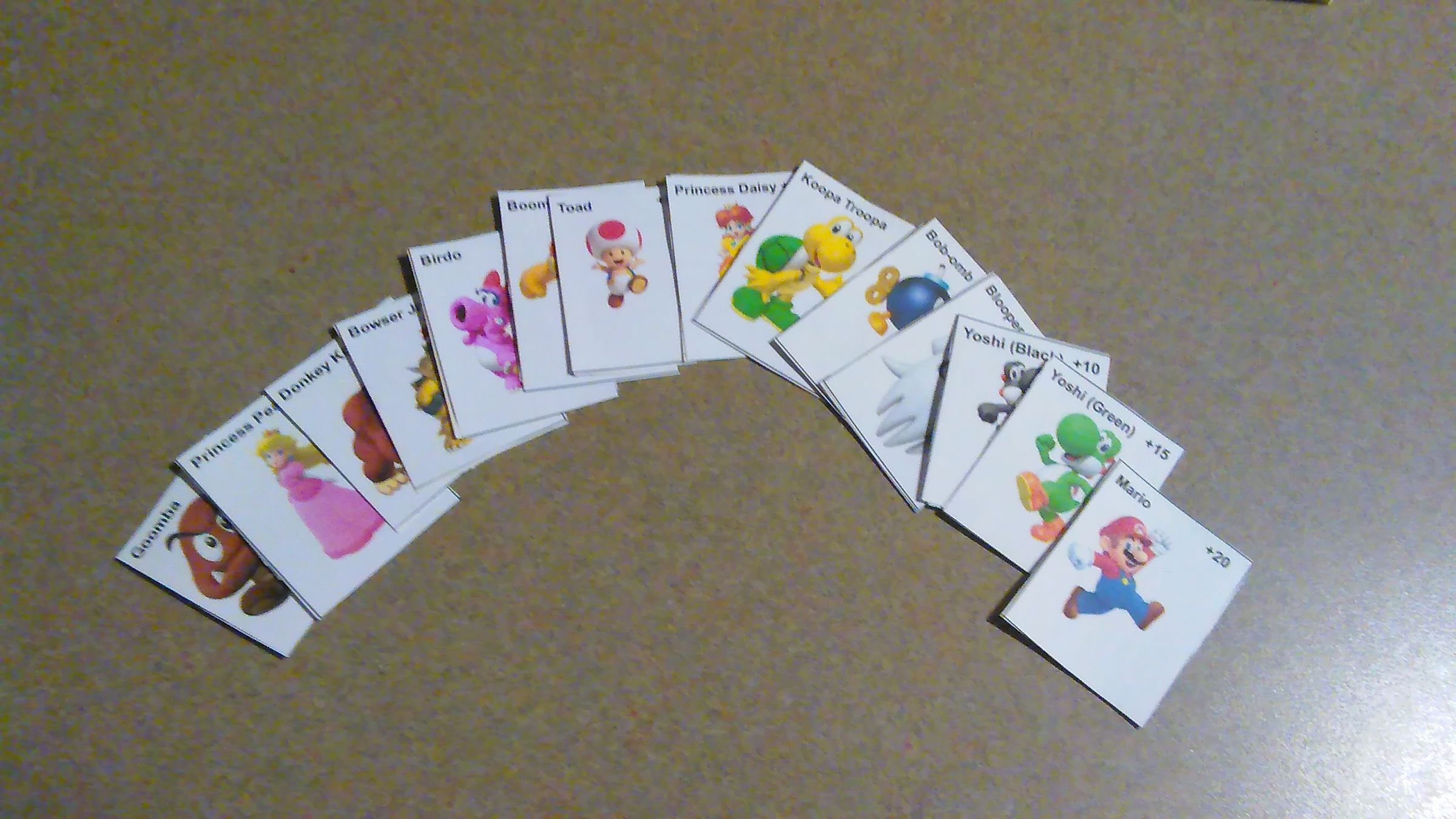Mini Mario Player Cards : 3 Steps - Instructables