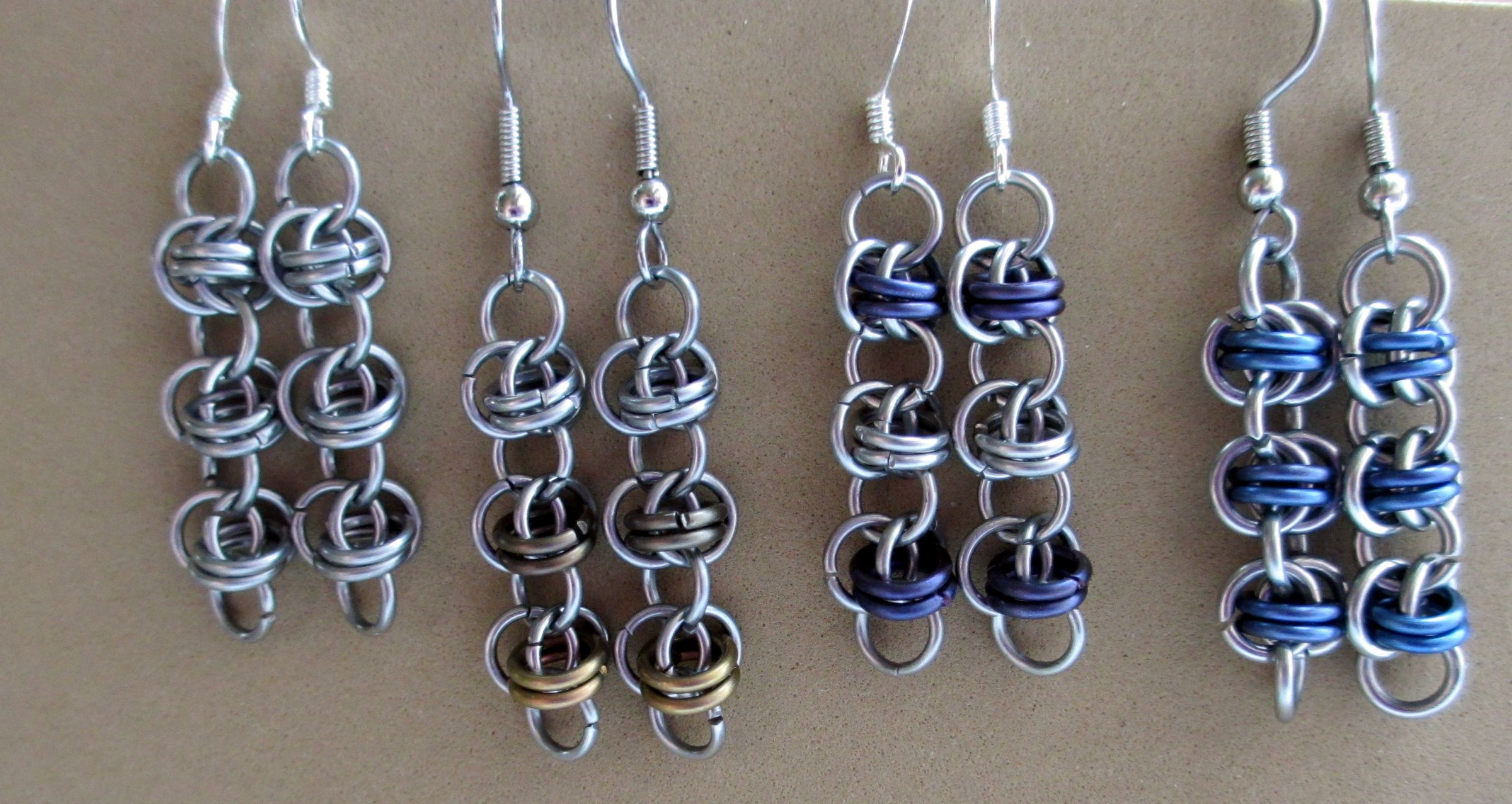 Chainmail Earrings : 4 Steps (with Pictures) - Instructables