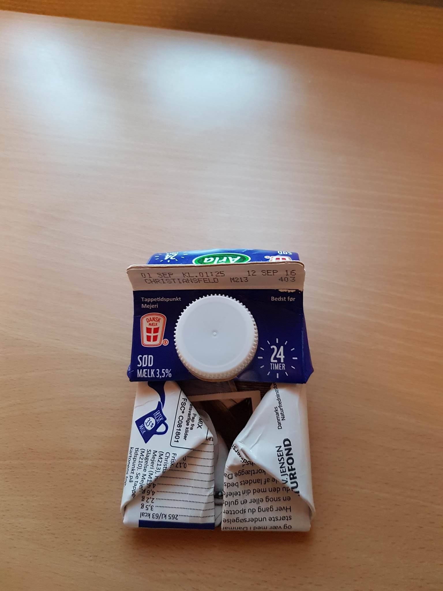 Folding a Cardboard Milk Container : 3 Steps (with Pictures ...