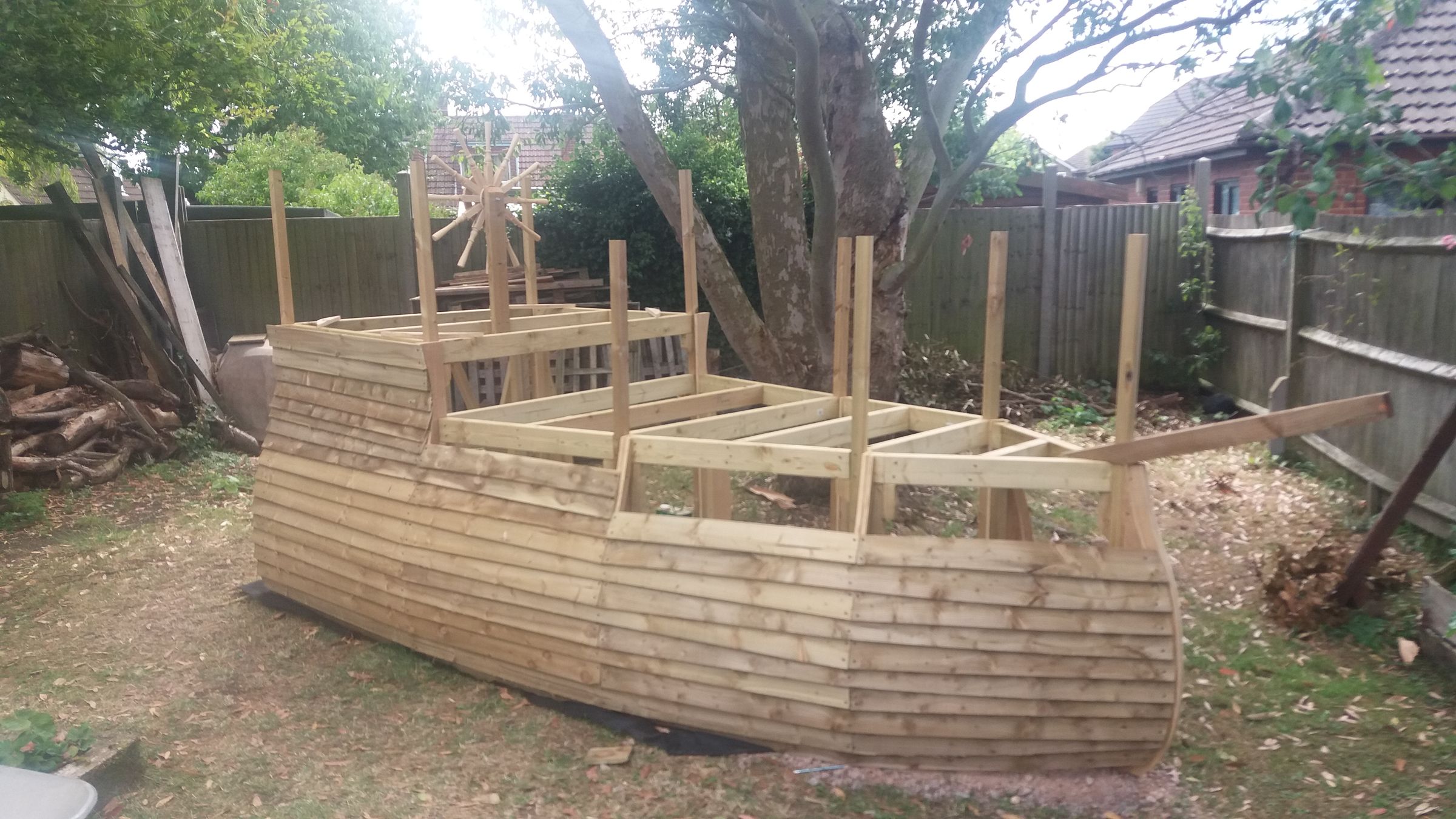 How to Make Your Own Pirate Ship Playhouse : 9 Steps (with Pictures ...