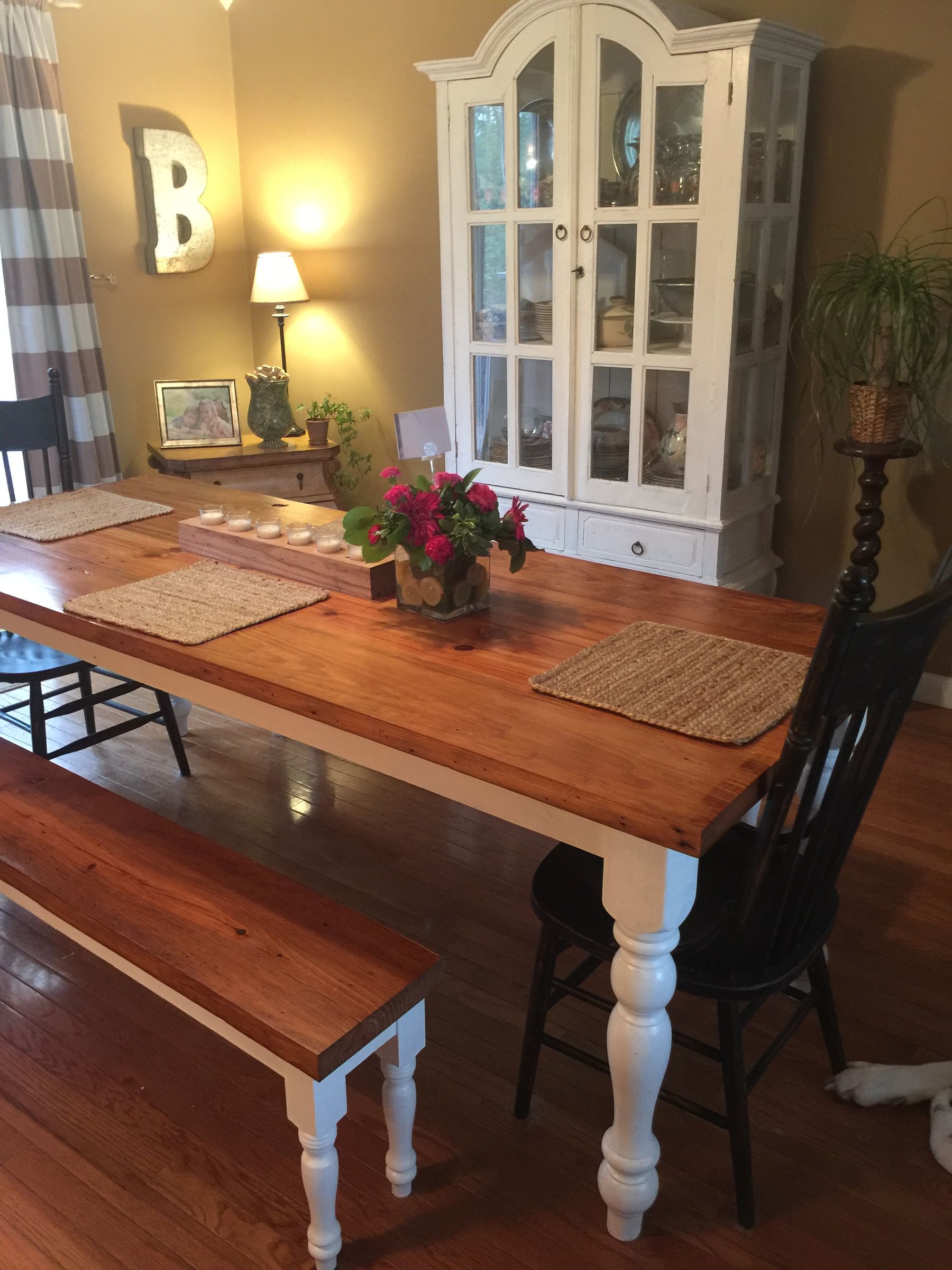 Another Farmhouse Table (and Benches) : 10 Steps (with Pictures ...