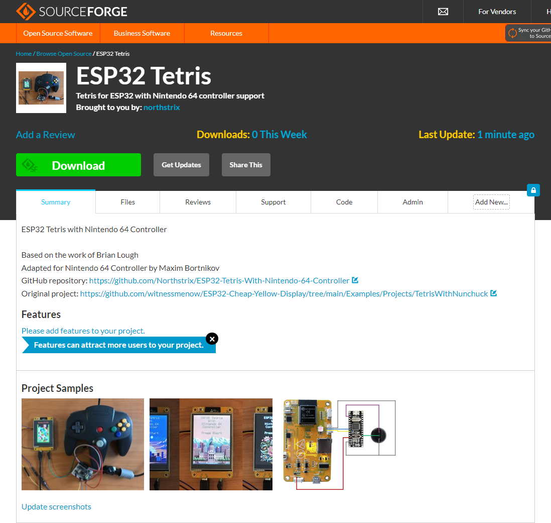 How to Play Tetris on ESP32 CYD With Nintendo 64 Controller : 7 Steps (with Pictures ...