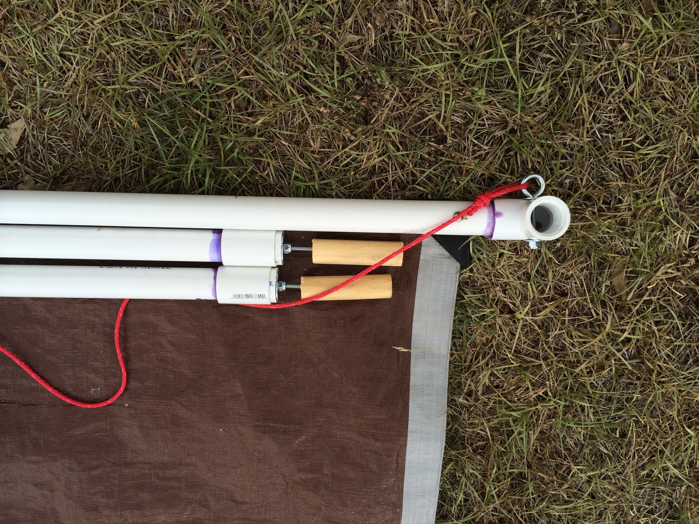 Tarp and PVC Canopy Lean-to Workspace : 12 Steps - Instructables