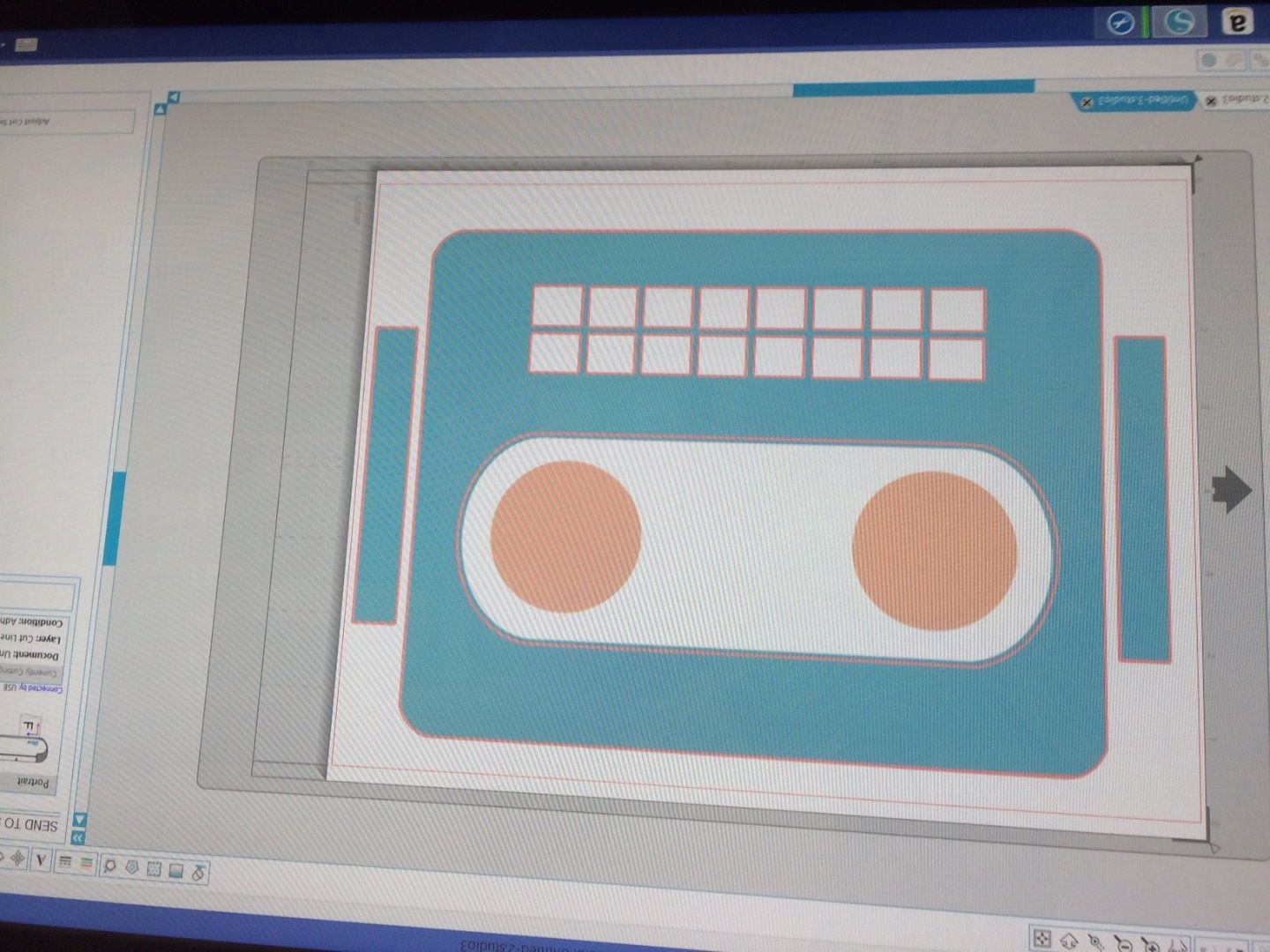 Robot Logo for Cornhole Game Using Silhouette Portrait : 9 Steps ...