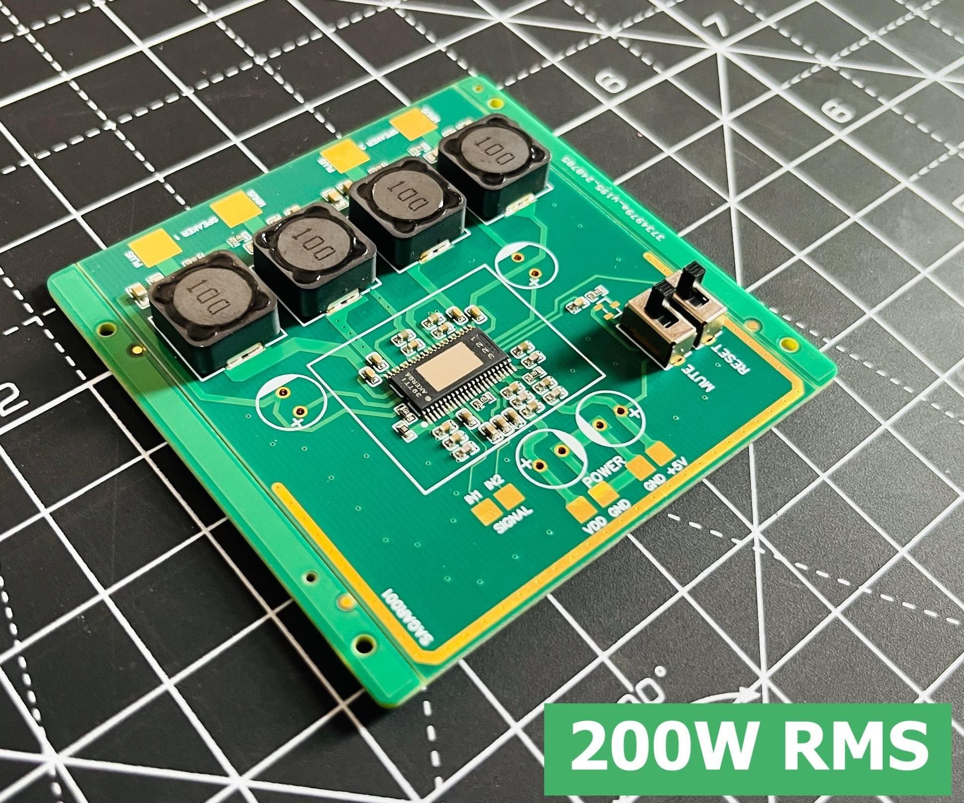 I Made 200Watt Class D Amplifier : 7 Steps - Instructables