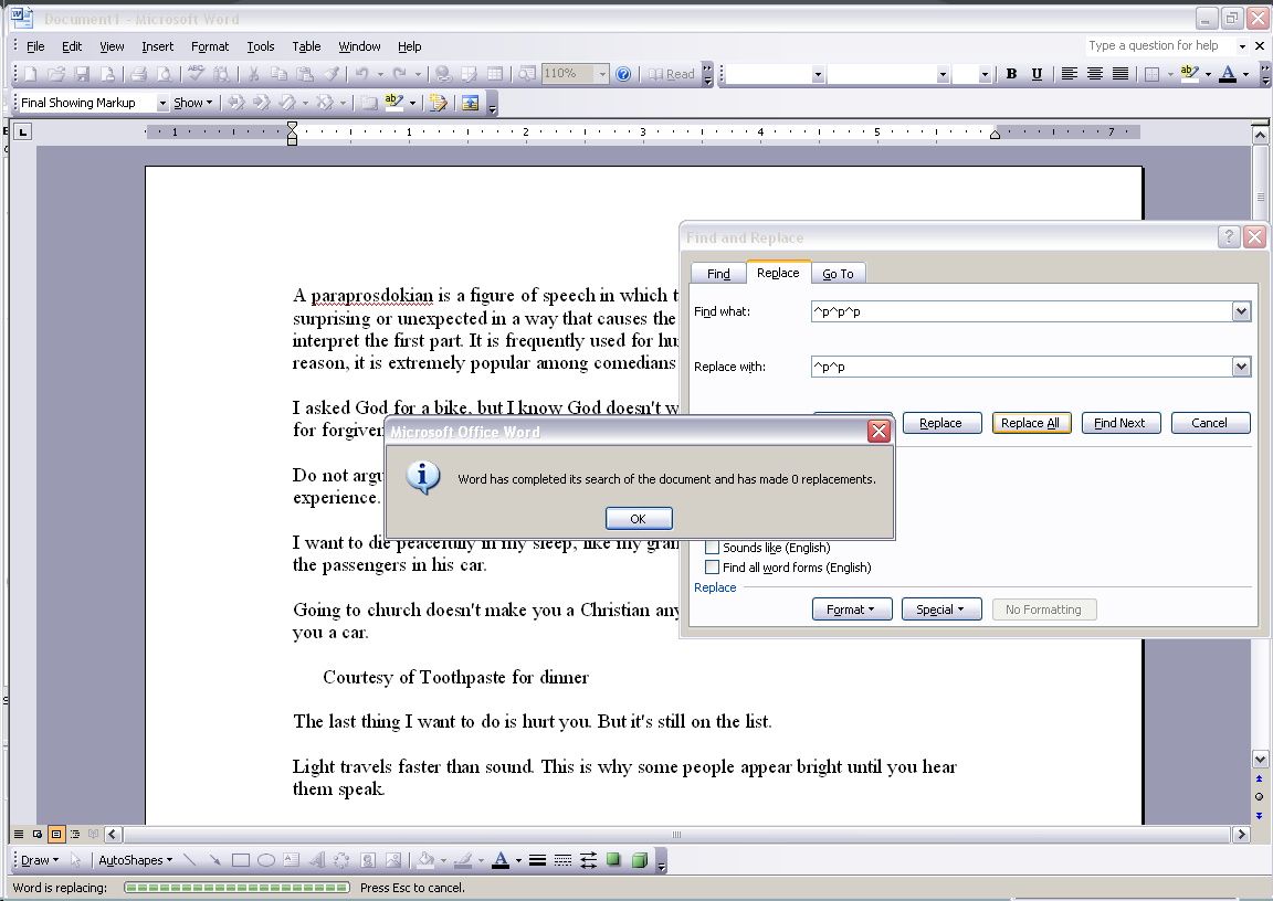 Quick Formatting With Notepad and Word : 8 Steps - Instructables