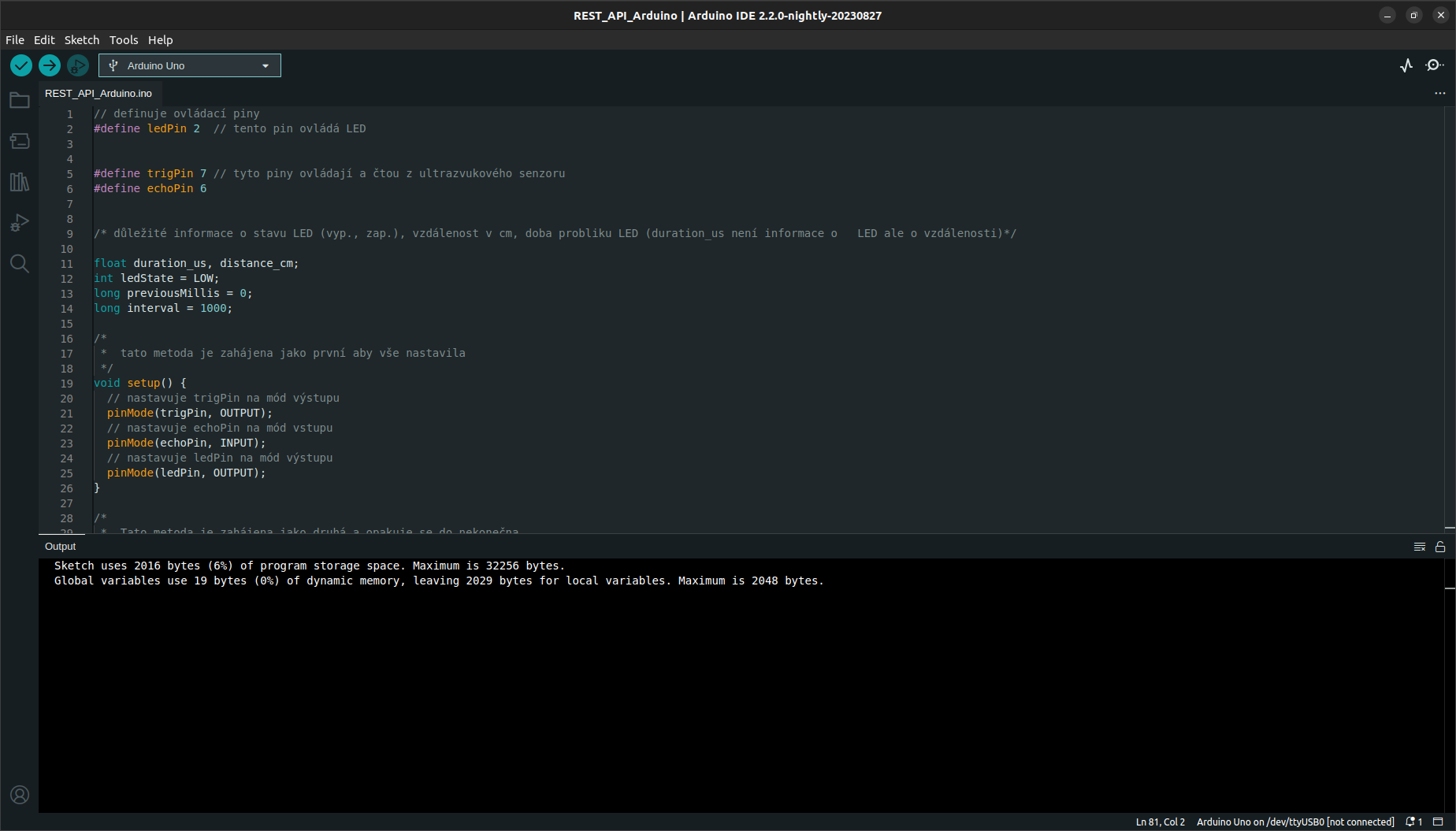 1. Blikač S Ř-duino : 7 Steps - Instructables