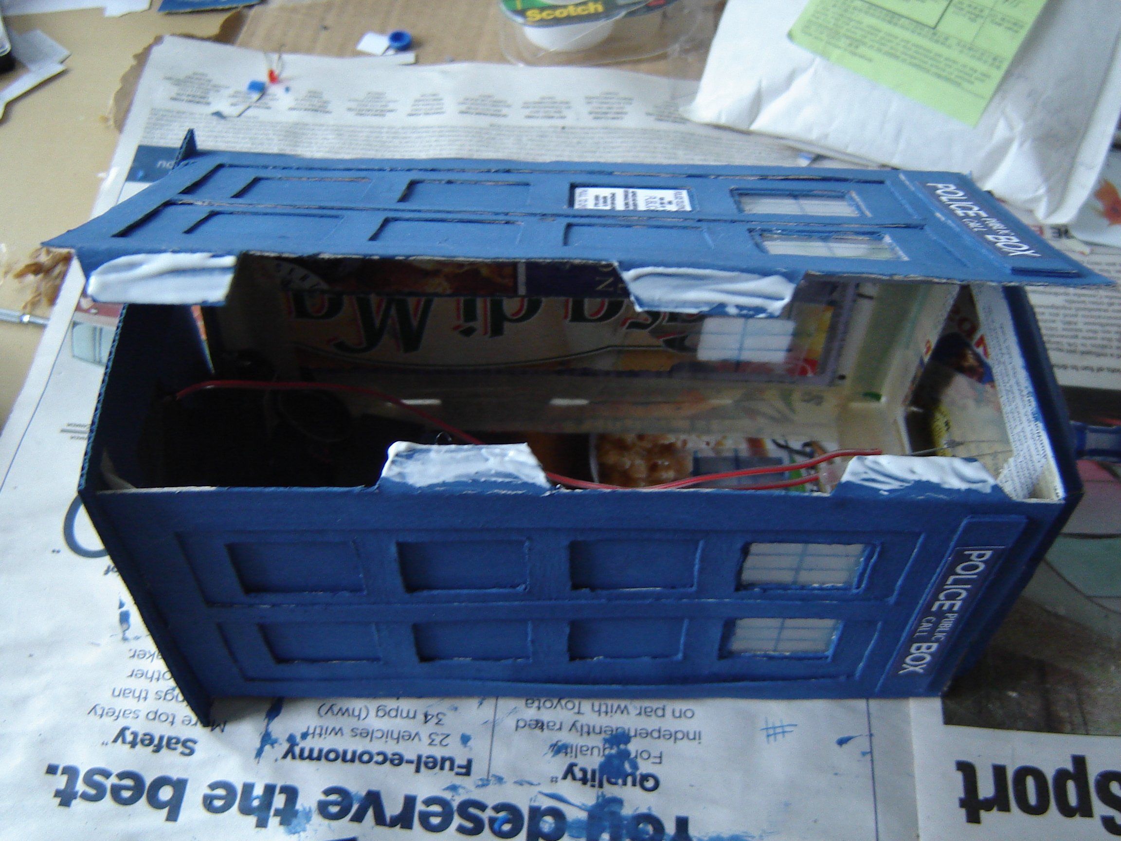 How to Make a TARDIS Model : 10 Steps (with Pictures) - Instructables