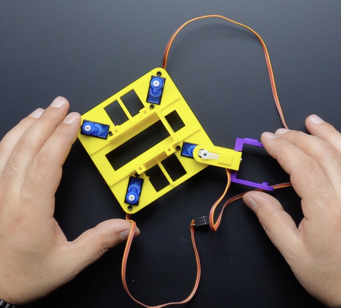 4-Legged Spider Robot With 3D Printed Parts (8 Servo Motors and an ...