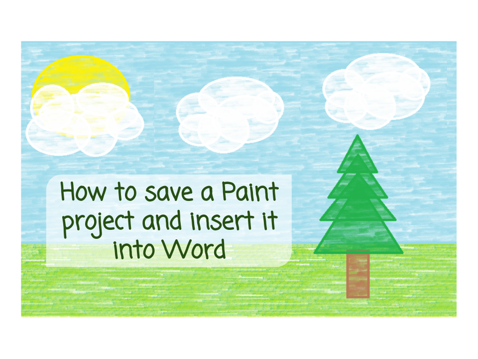 How to Save a Paint Project and Insert It Into Word : 5 Steps ...
