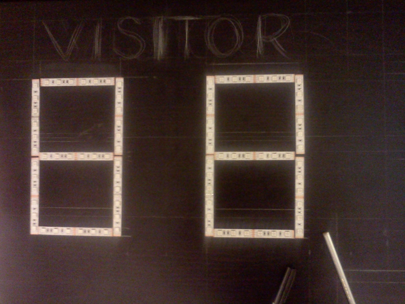 Remote Controlled Arduino Scoreboard Using Led Strips 14 Steps With