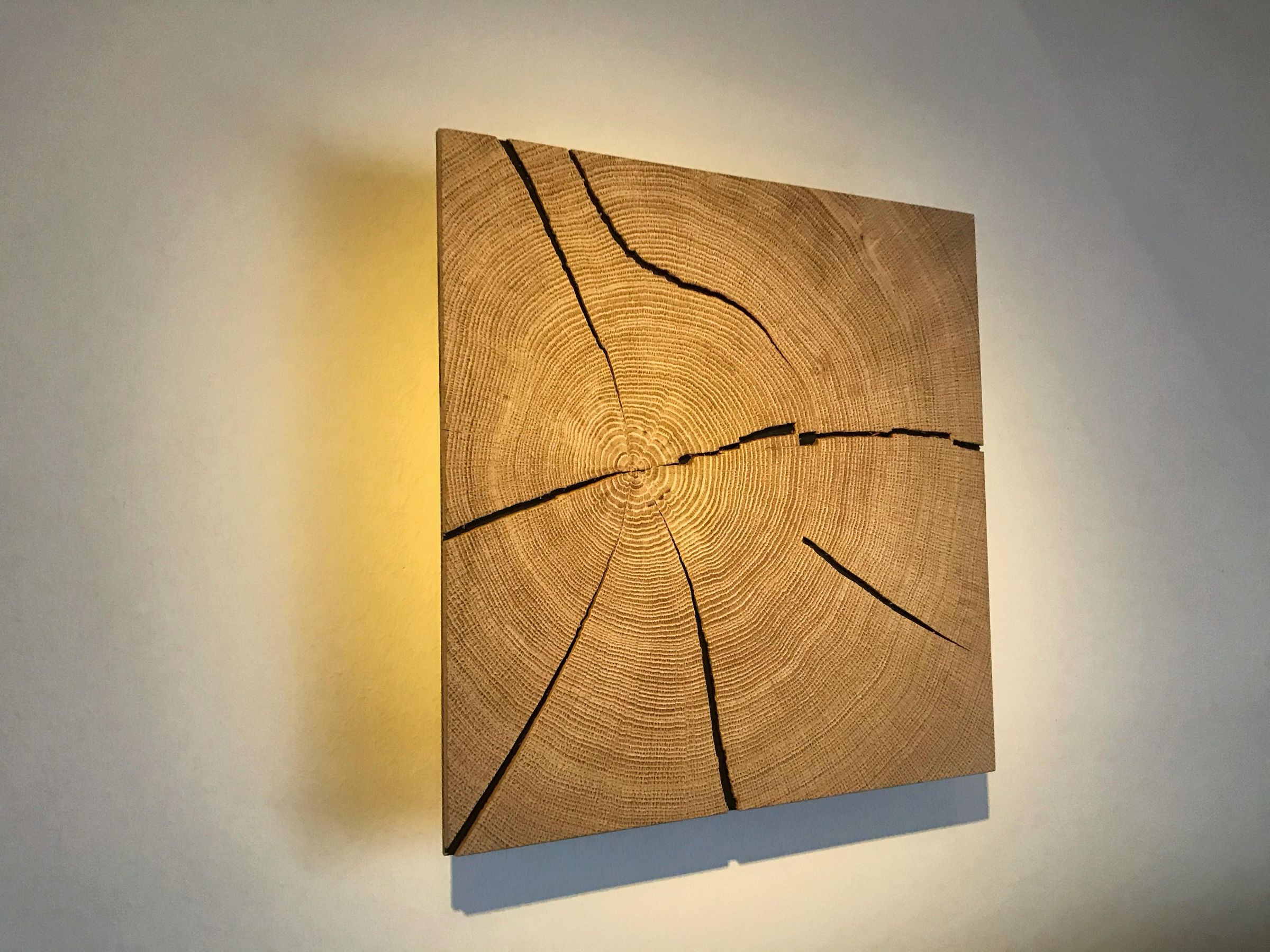 DIY Wood Wall Light - Wall Lamp With End Grain Element : 9 Steps (with ...