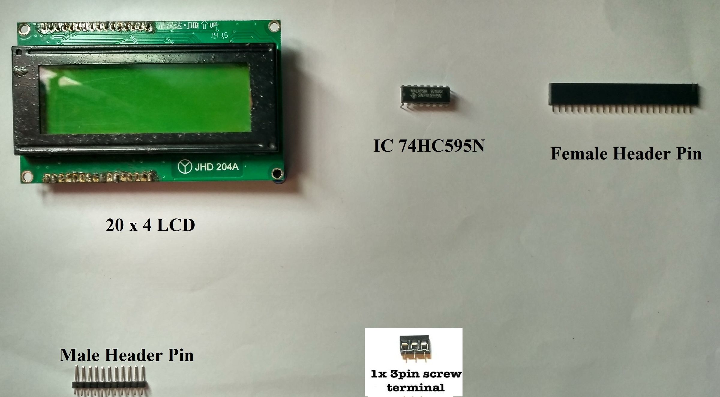 Interfacing 20x4 LCD to Arduino Using Only 3 Pins : 9 Steps (with ...
